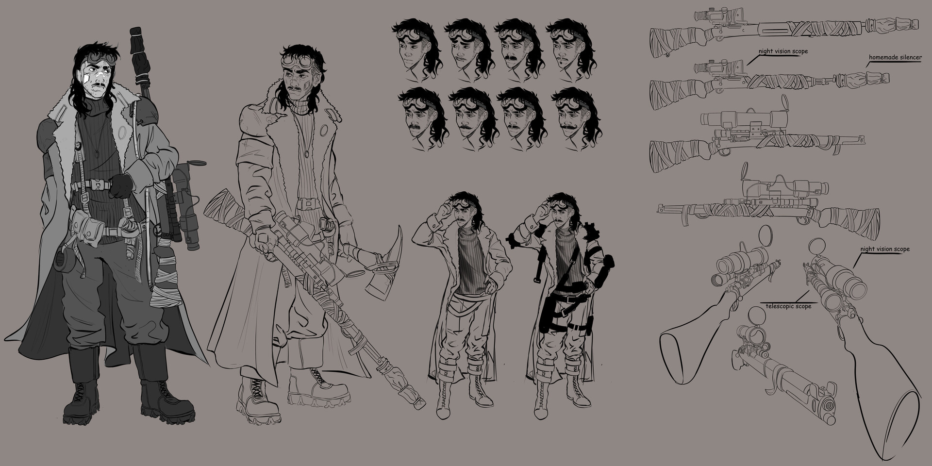 ArtStation - Mullet wonderer Character Design