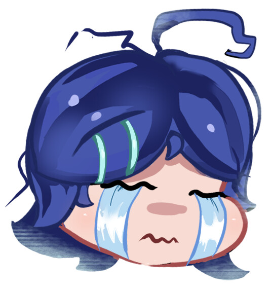 ArtStation - Crying girl emote