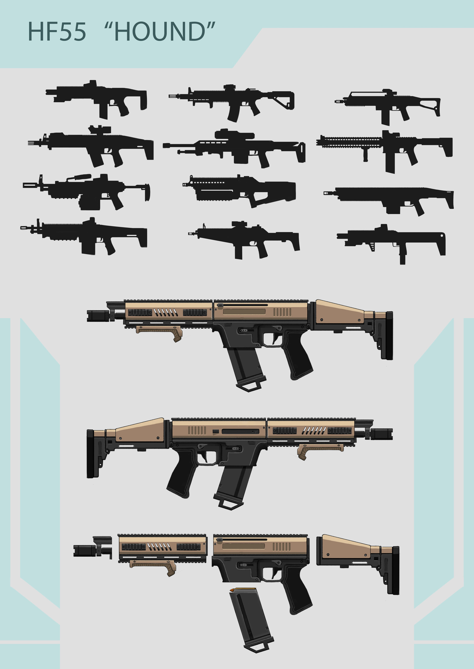 ArtStation - Battle rifle concept
