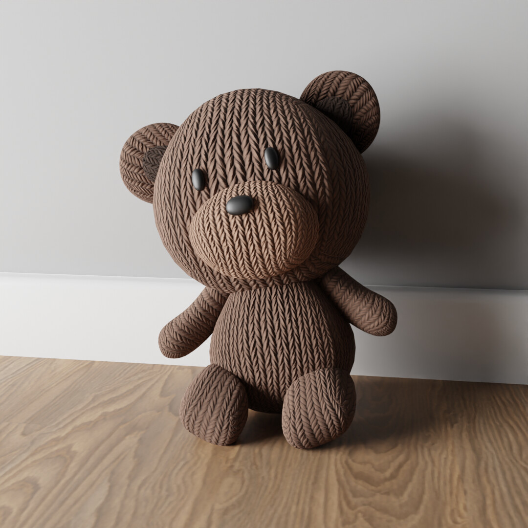 ArtStation - "Teddy", my first procedural texture work.