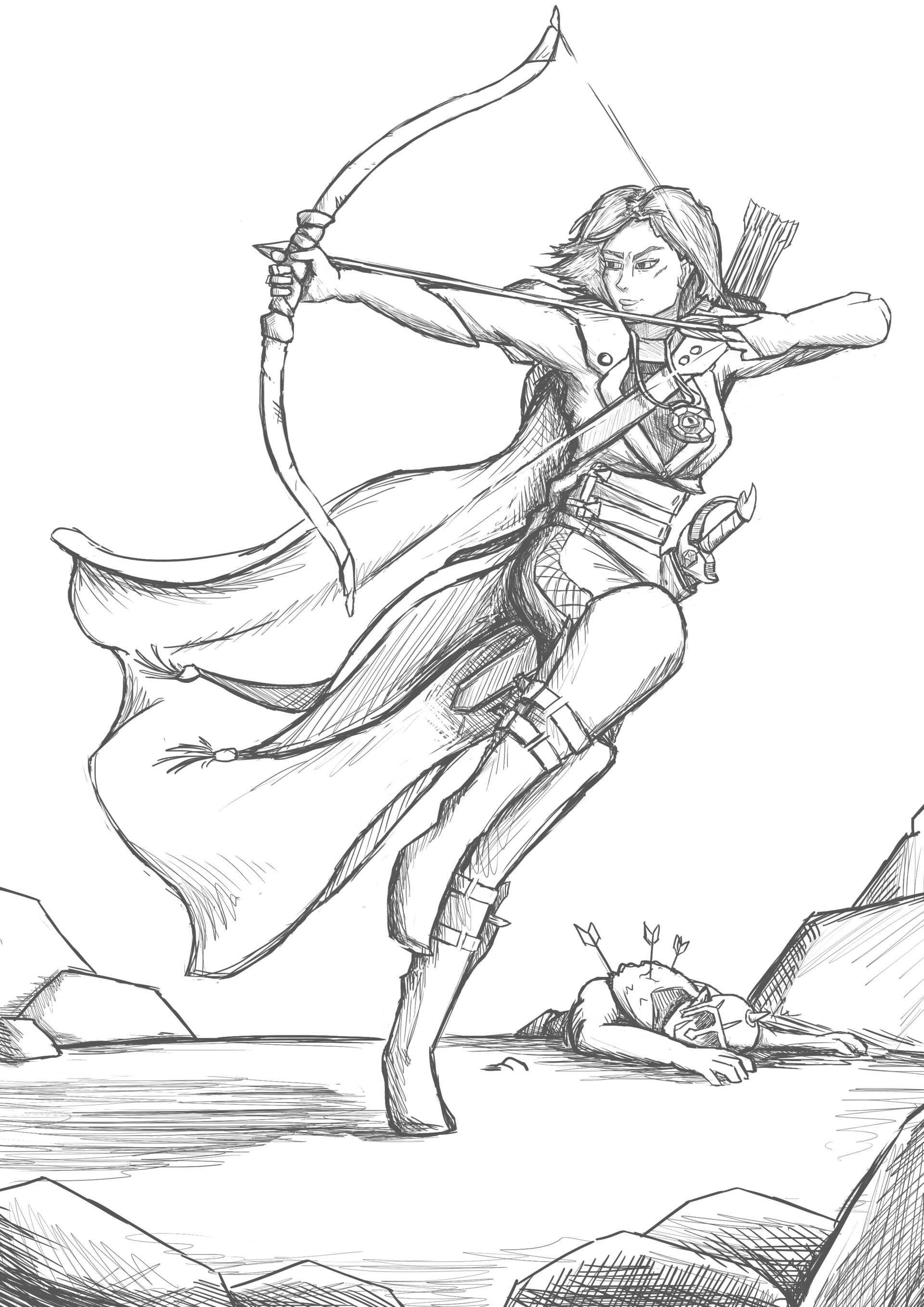 dnd rogue coloring pages