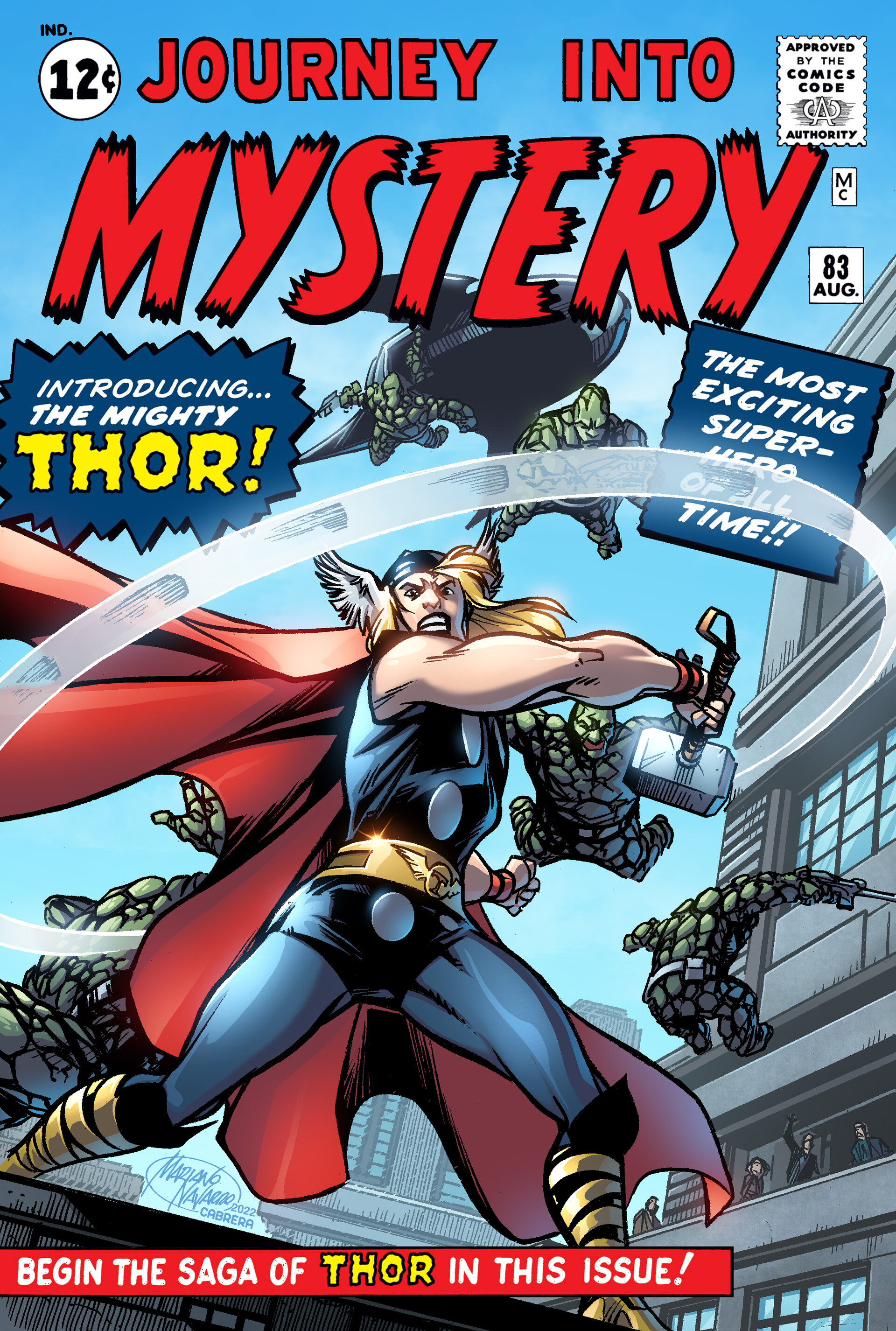 ArtStation - Thor anniversary - comic cover remake