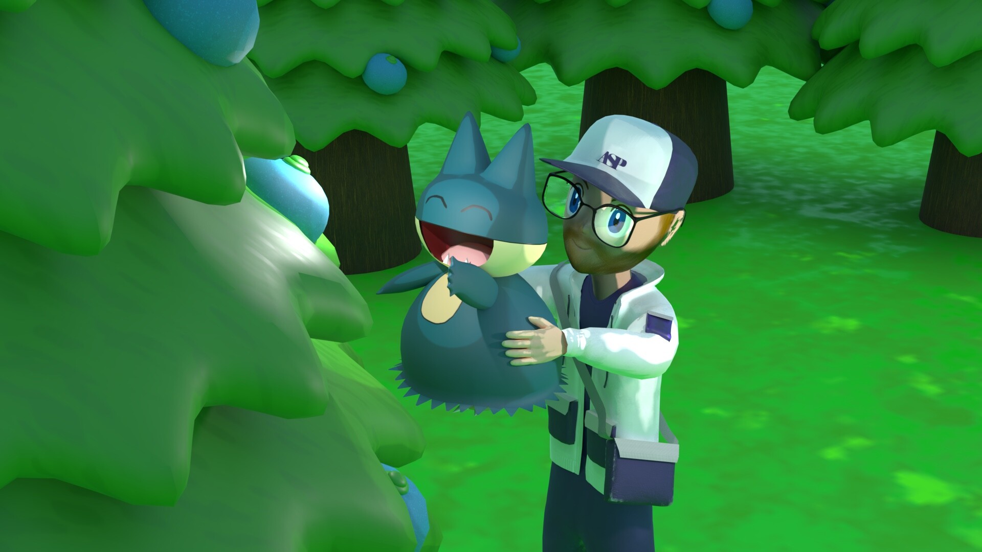 ArtStation - A trainer and his munchlax