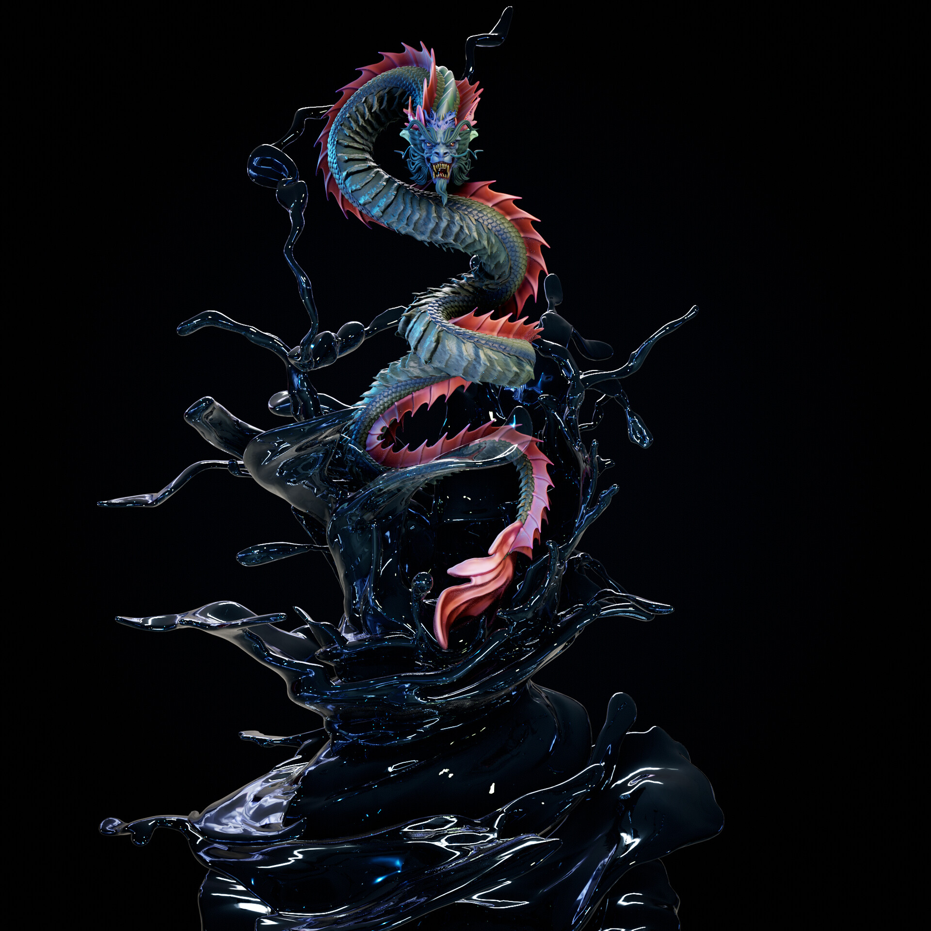 Artstation Water Dragon