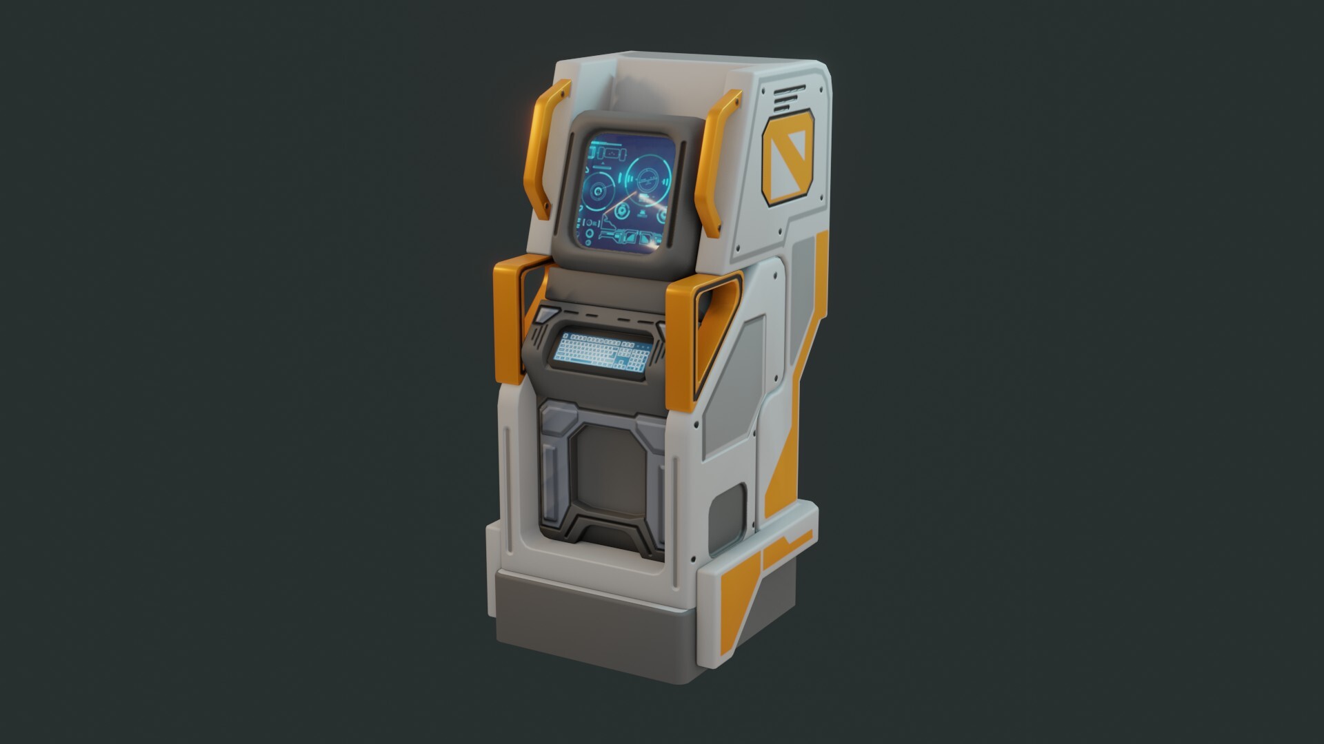 ArtStation - Sci-Fi Computer - Game Ready - PBR