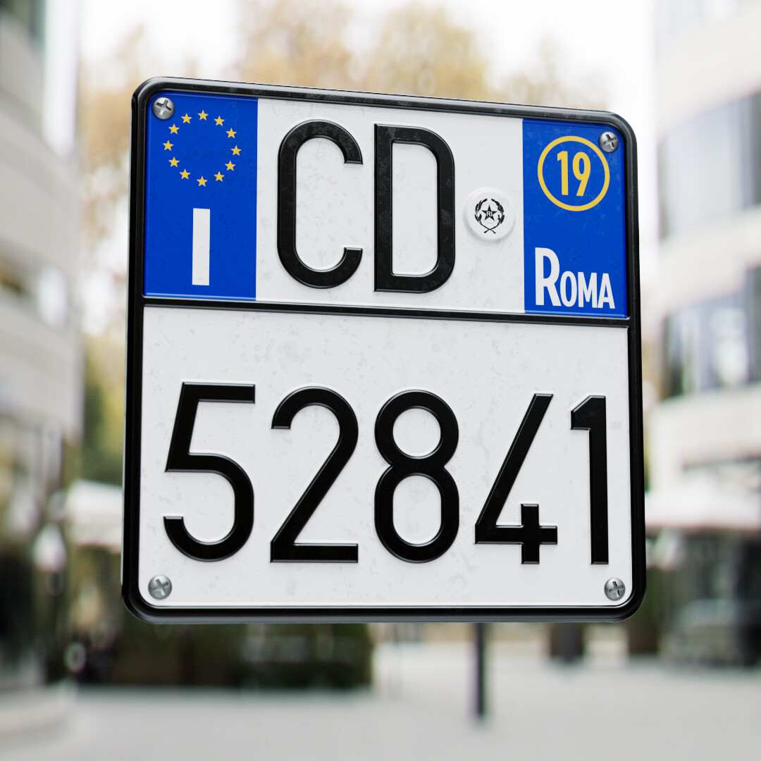 Roman Tikhonov - Italian Number Plate GENERATOR (Real World Details)
