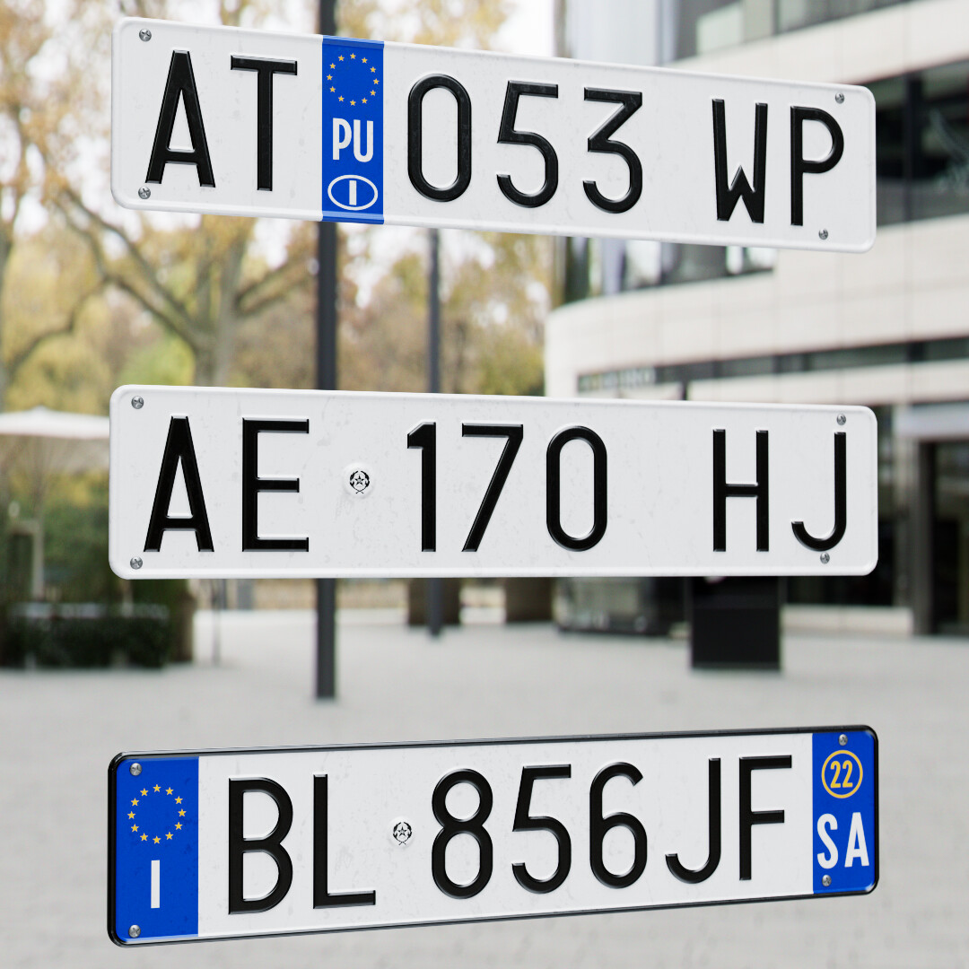 Roman Tikhonov - Italian Number Plate GENERATOR (Real World Details)