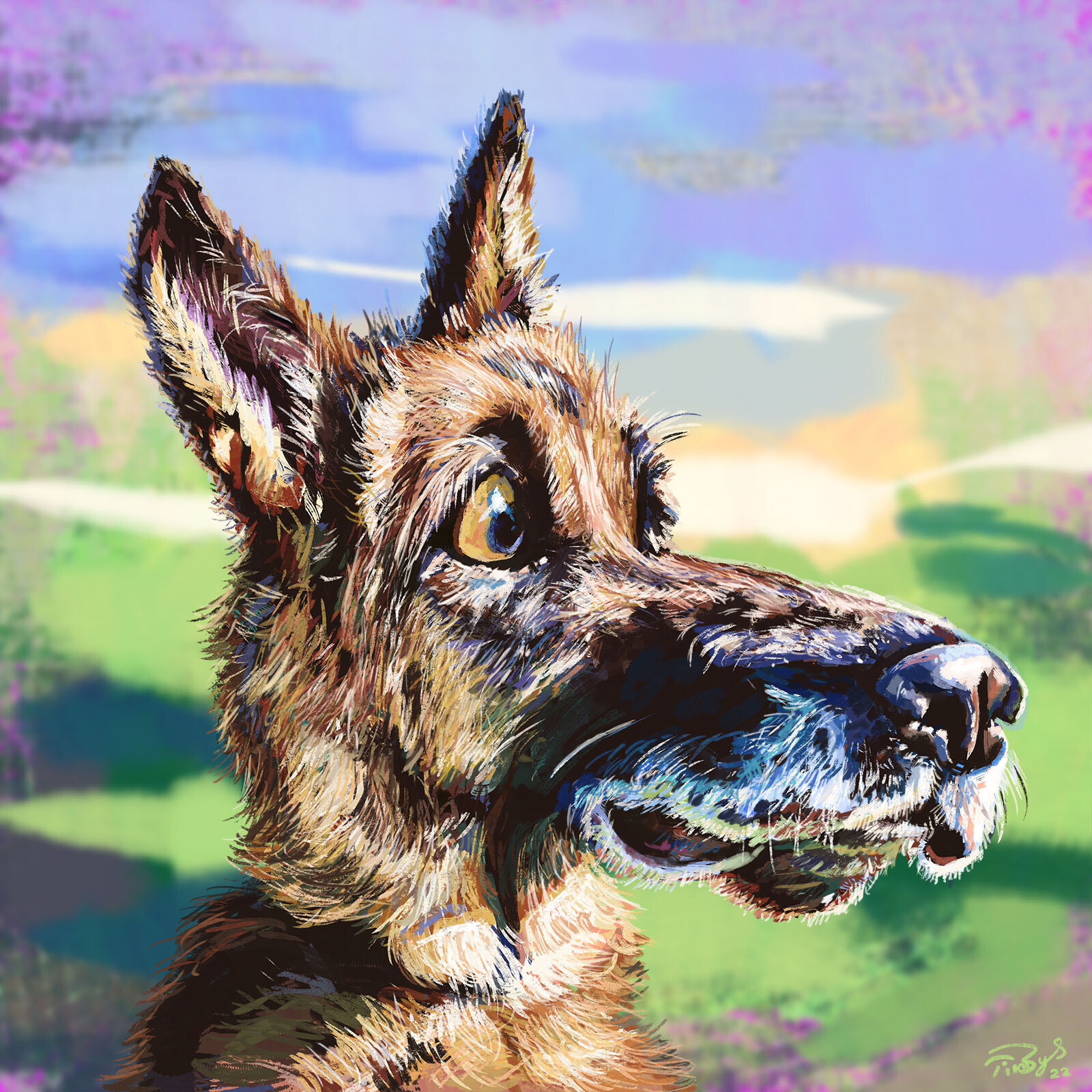 ArtStation - German Shepherd!