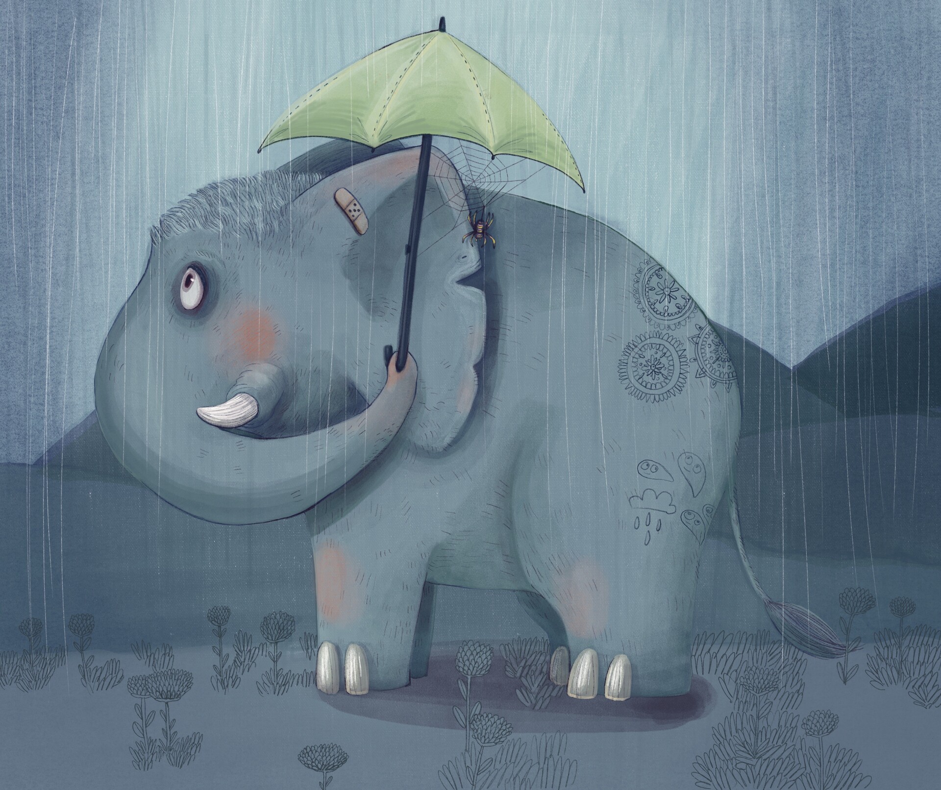 The Friendly Elephant by Suzette Barbara Knappe : r/ImaginaryAww