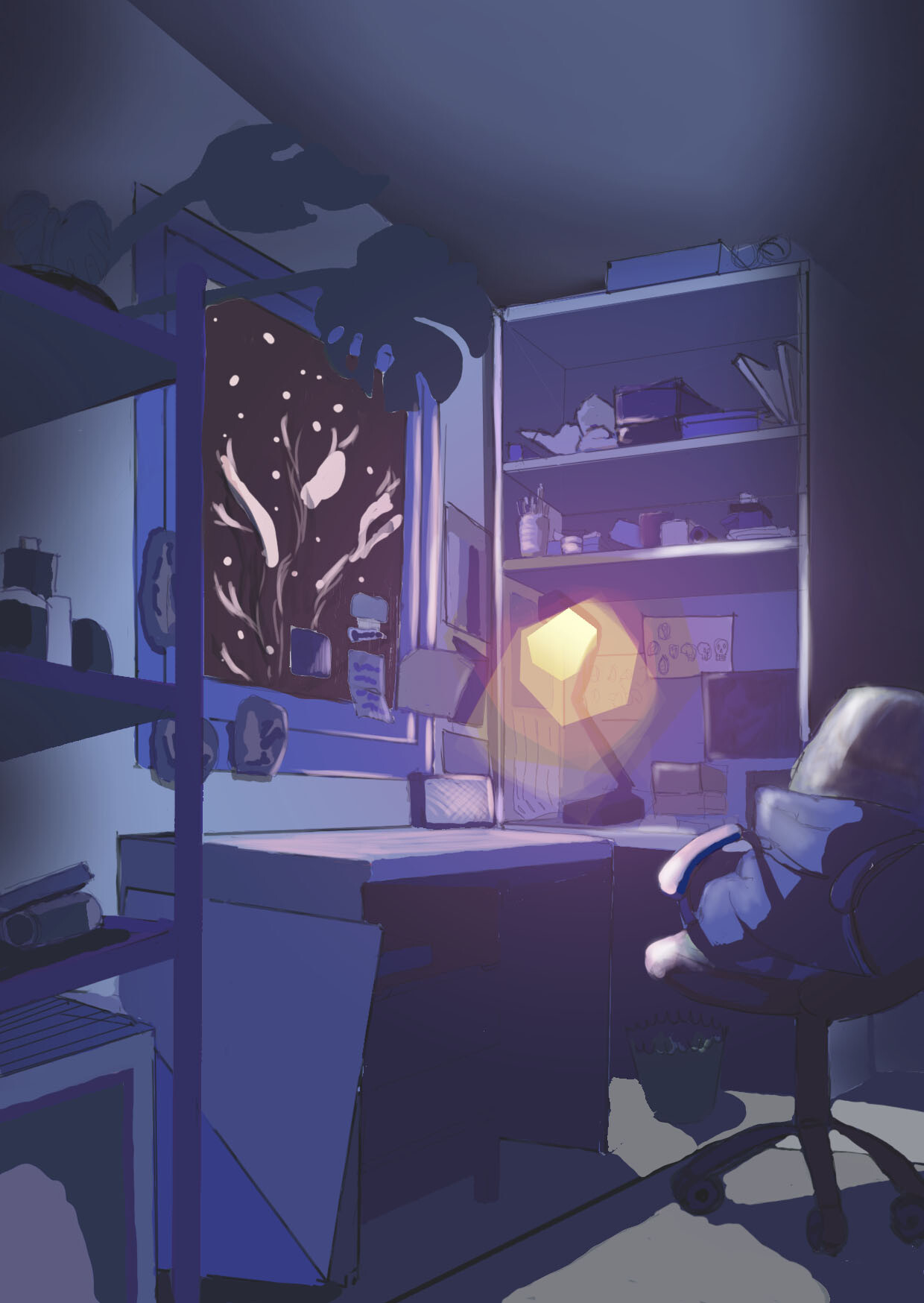 ArtStation - light work in a room