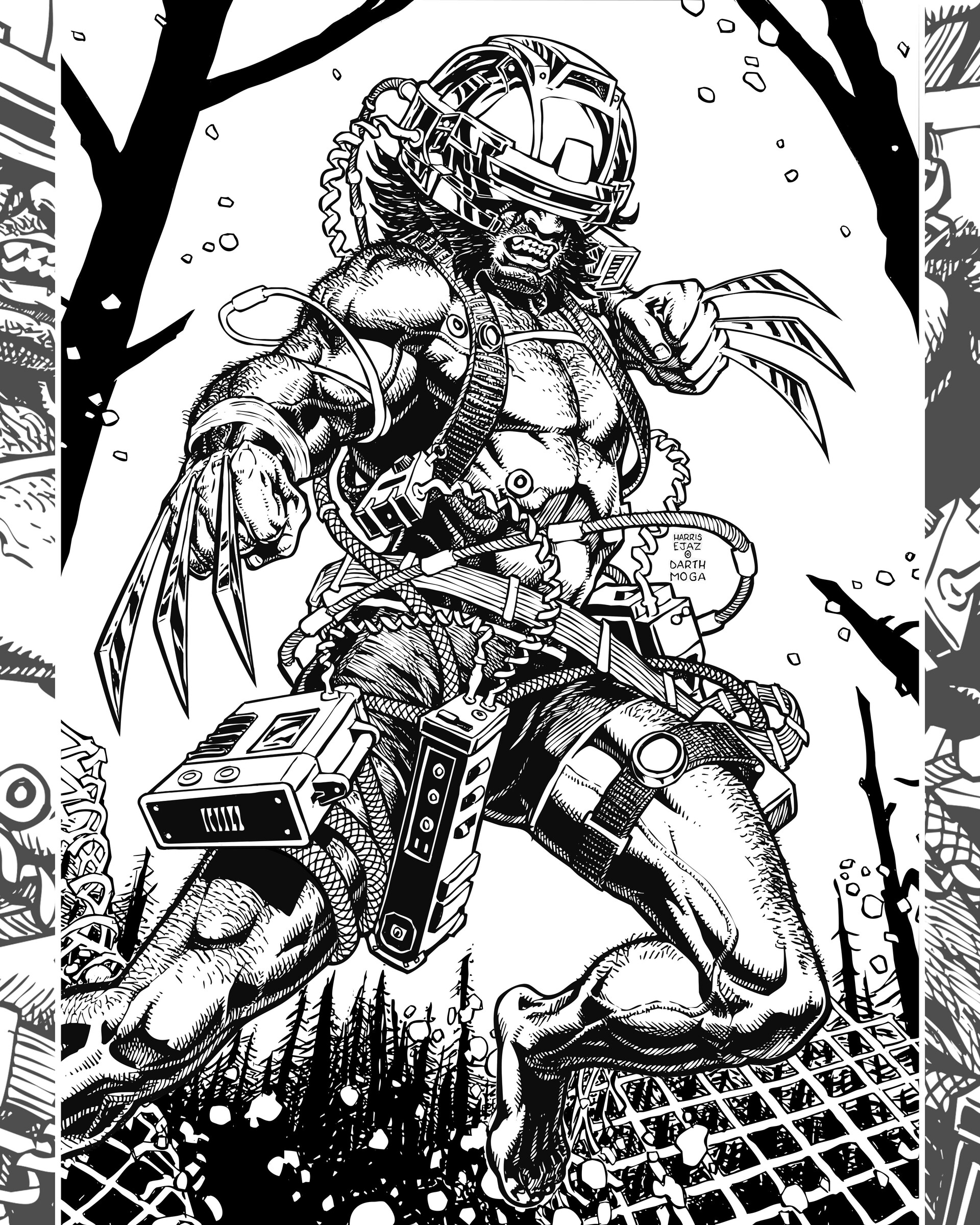 weapon x coloring pages