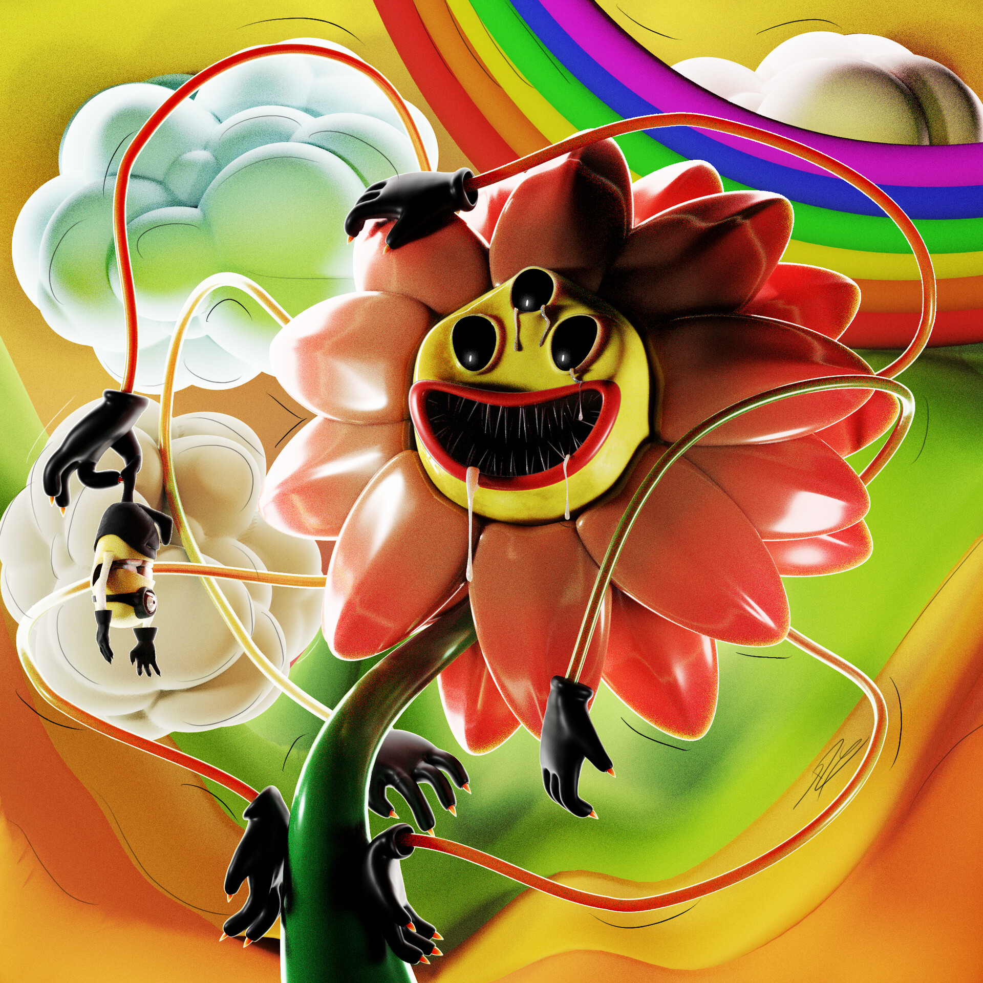 ArtStation - HAPPY FLOWER