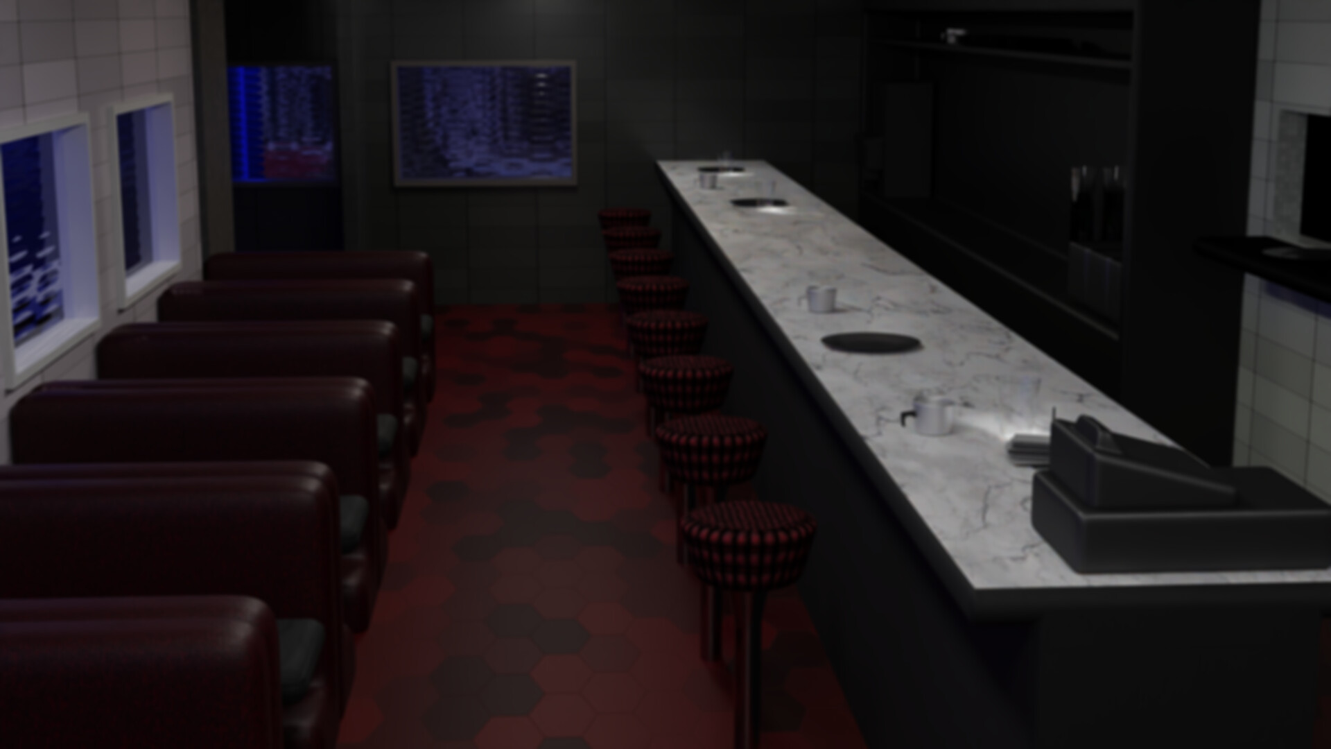 ArtStation - Diner Visual Novel project