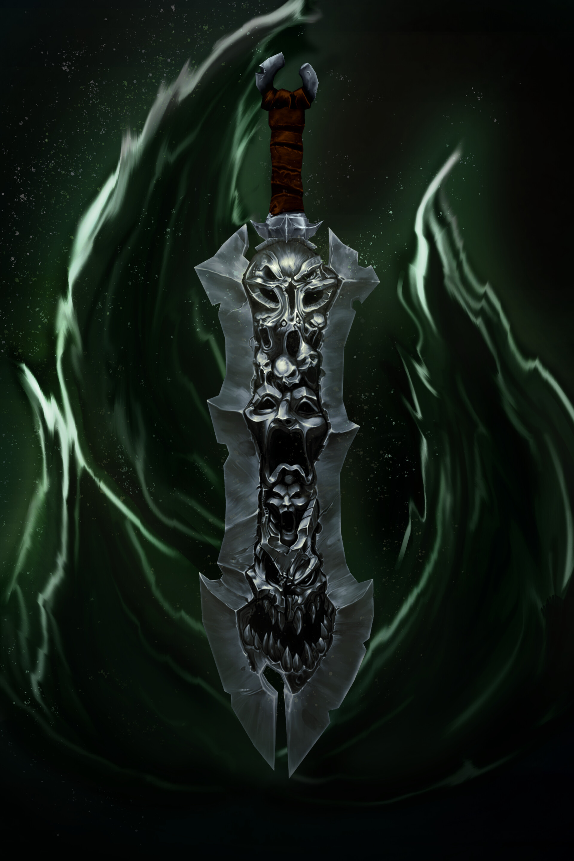 ArtStation - Chaos Eater Sword Modelling