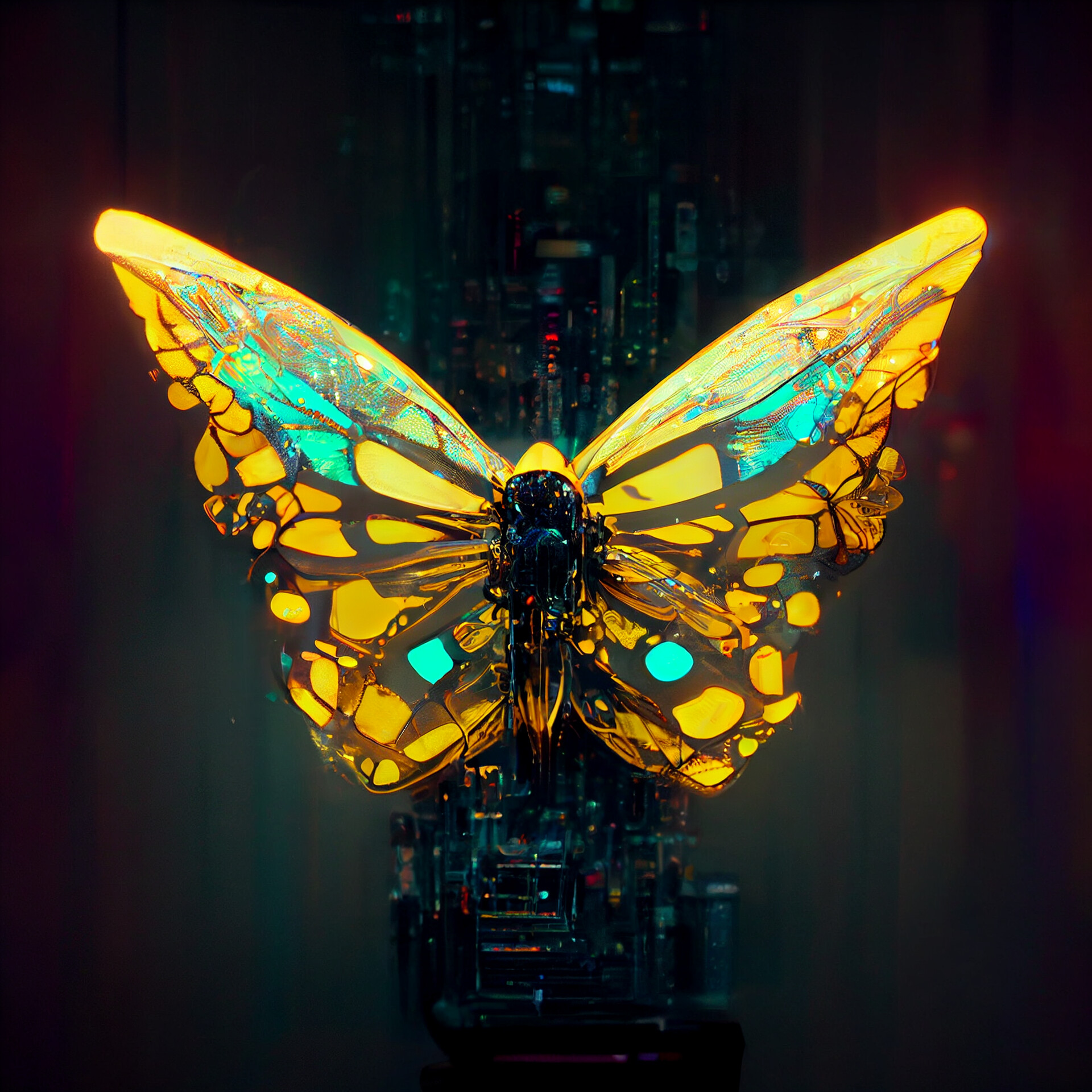 ArtStation - Cuberpunk Solar Butterfly