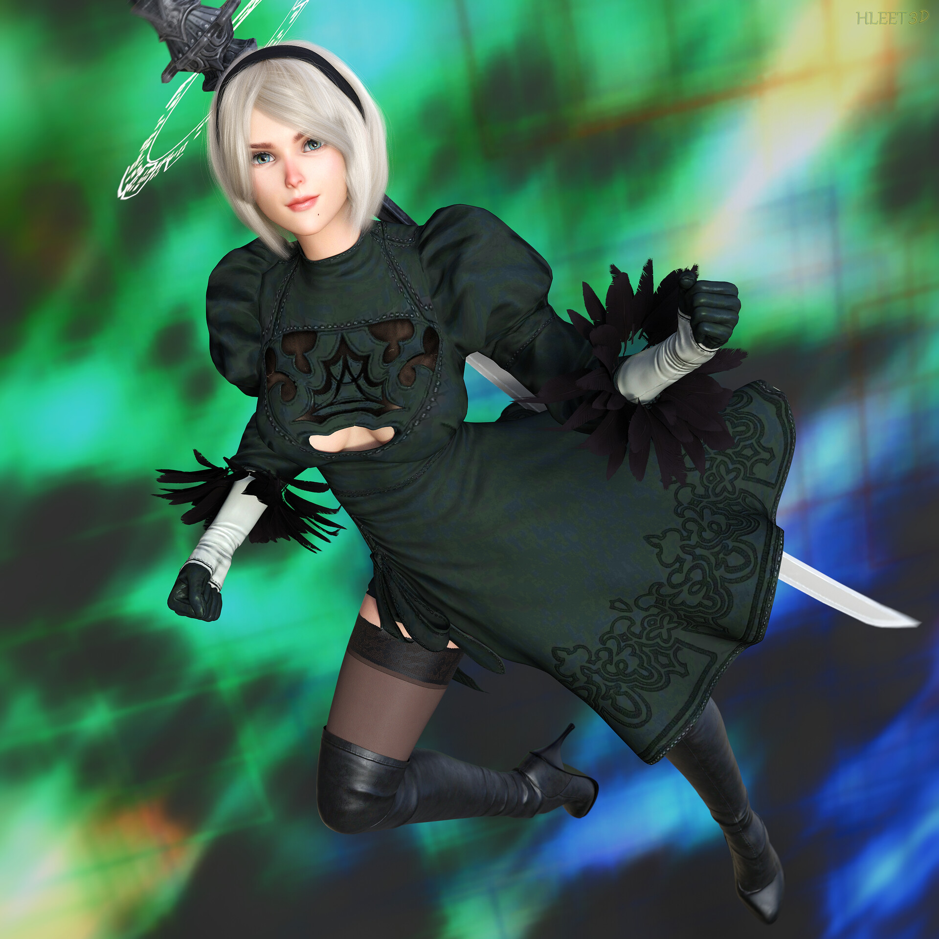 ArtStation - Hair HD for 2B