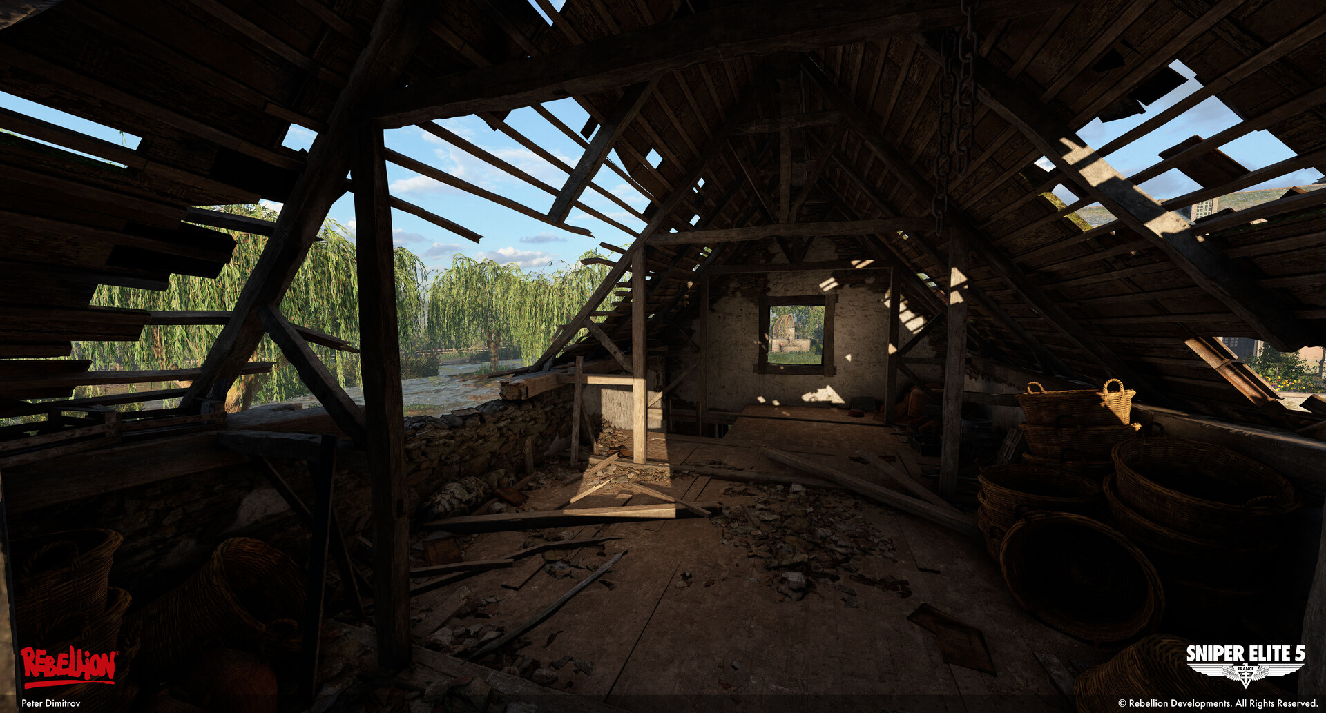Peter Dimitrov - Sniper Elite 5 - Flooded Village - Interiors