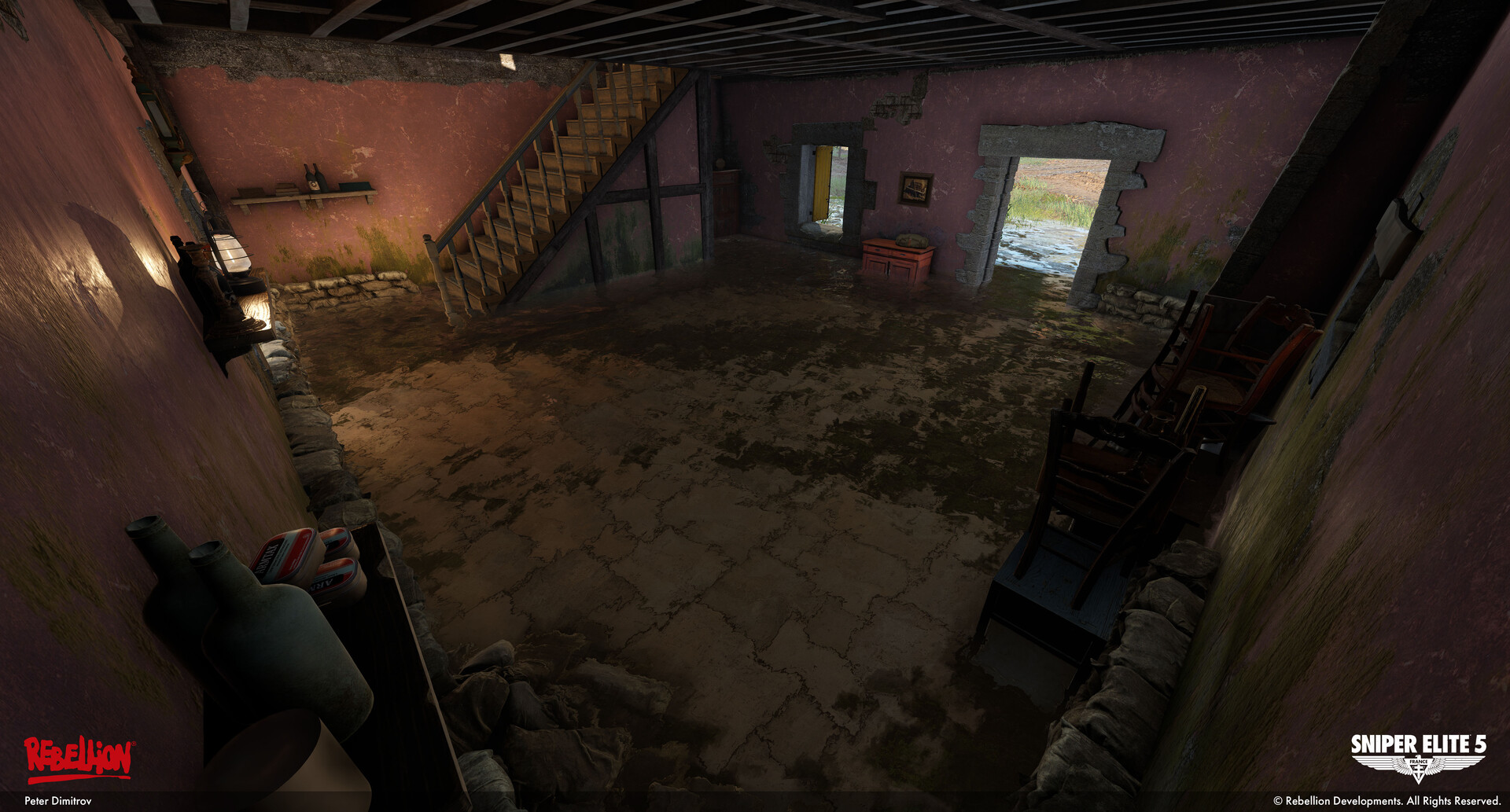 Peter Dimitrov - Sniper Elite 5 - Flooded Village - Interiors