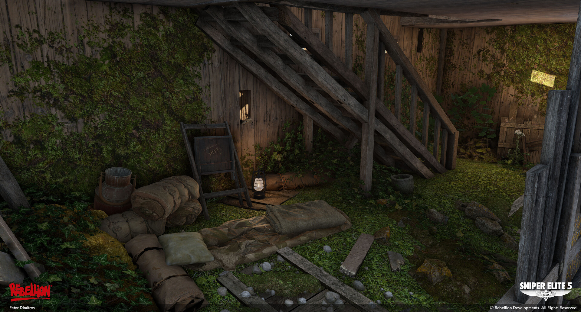 Peter Dimitrov - Sniper Elite 5 - Flooded Village - Interiors