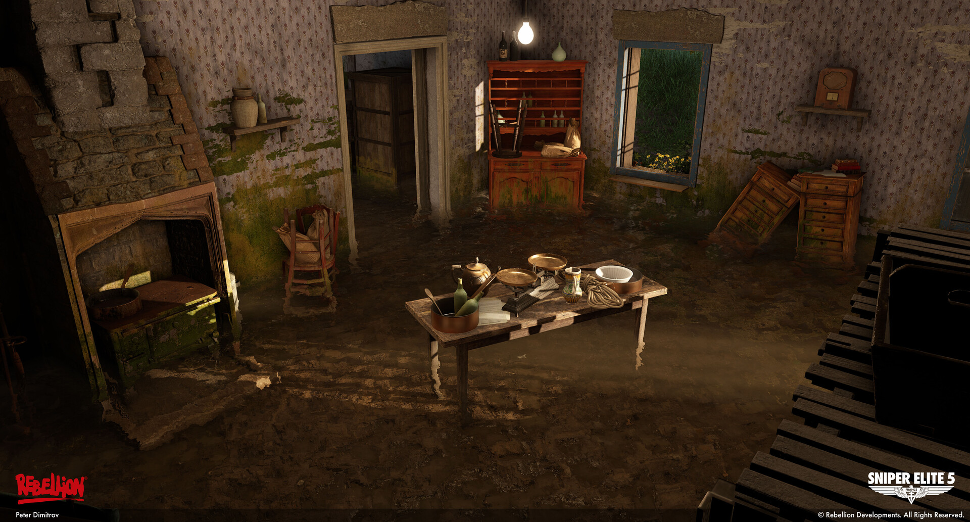 Peter Dimitrov - Sniper Elite 5 - Flooded Village - Interiors