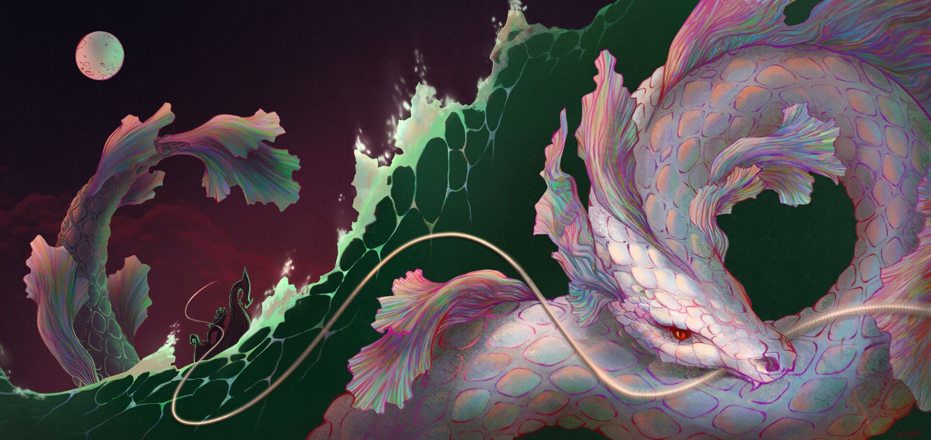 ArtStation - Thor Fishing for Jormungand