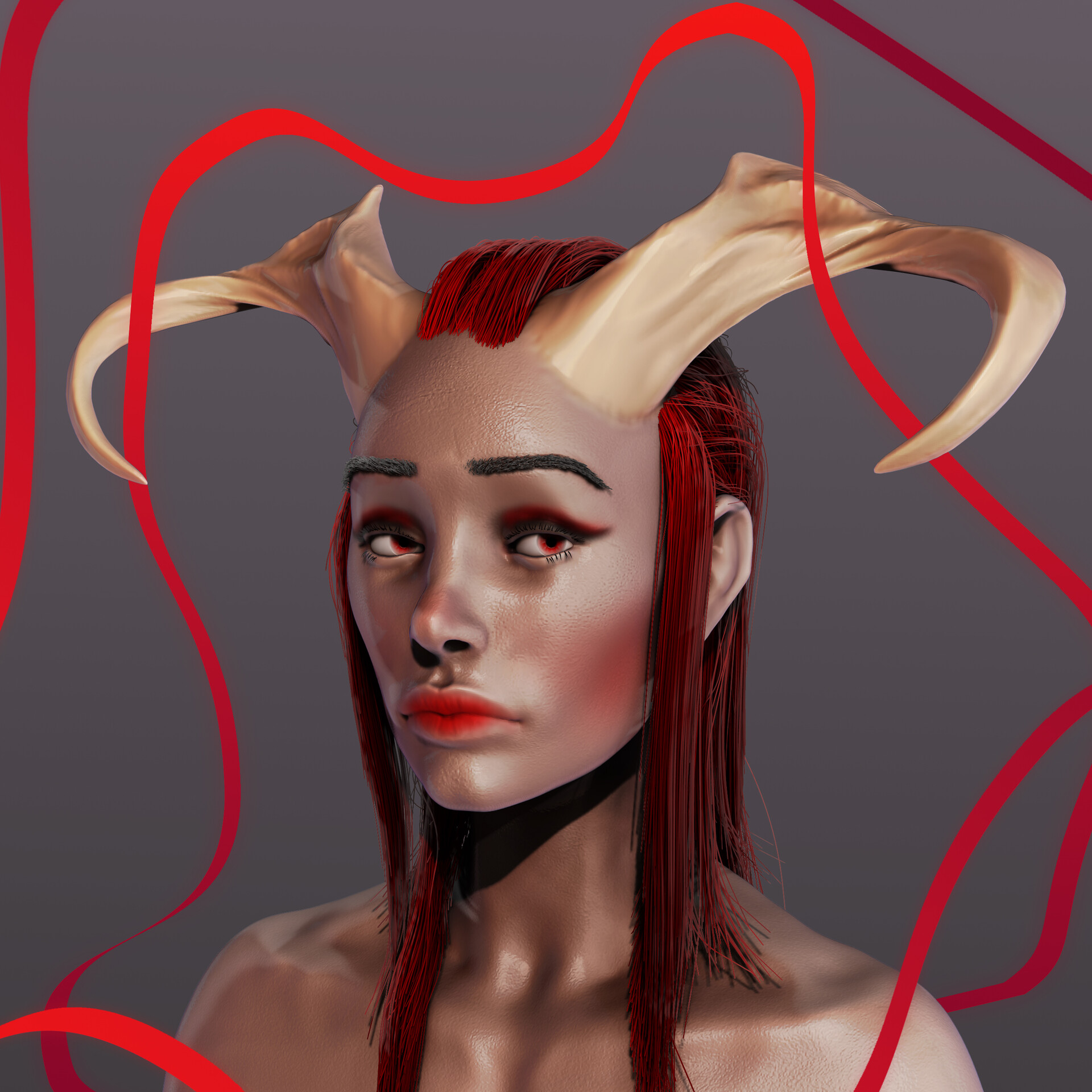 ArtStation - Demon female characater concept