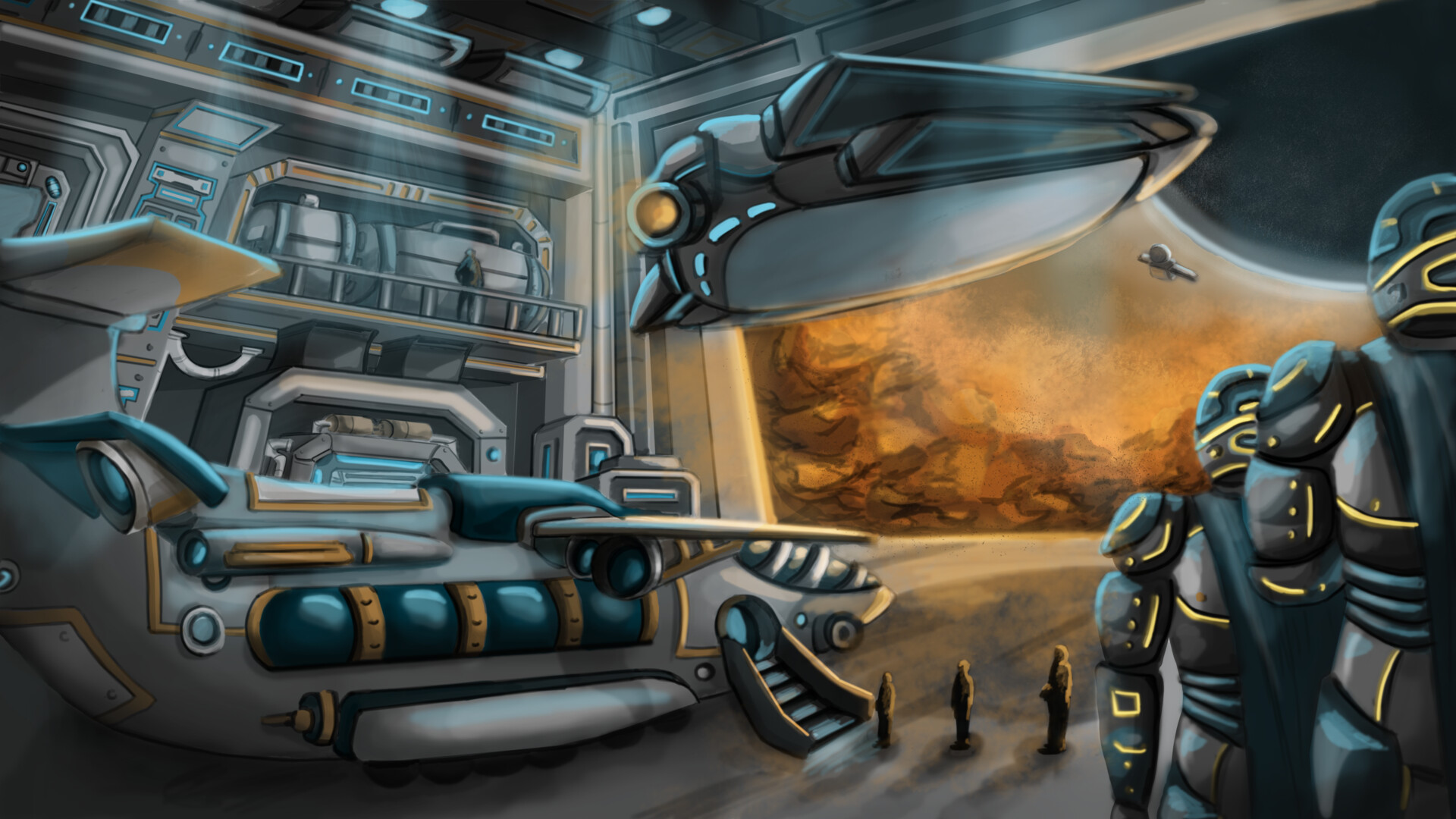 ArtStation - Space Force : A Futuristic Military Unit