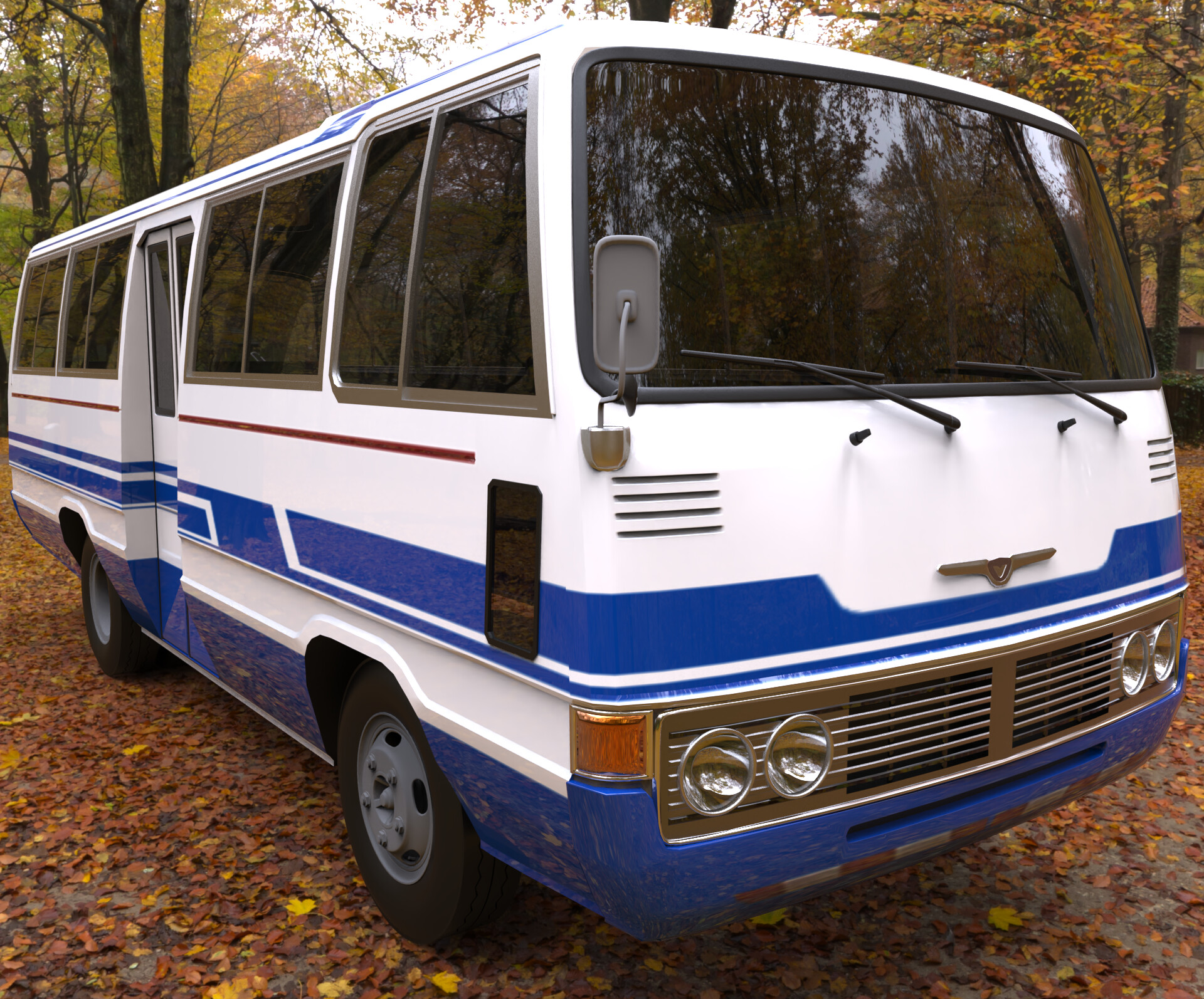 ArtStation - Toyota Coaster 1969