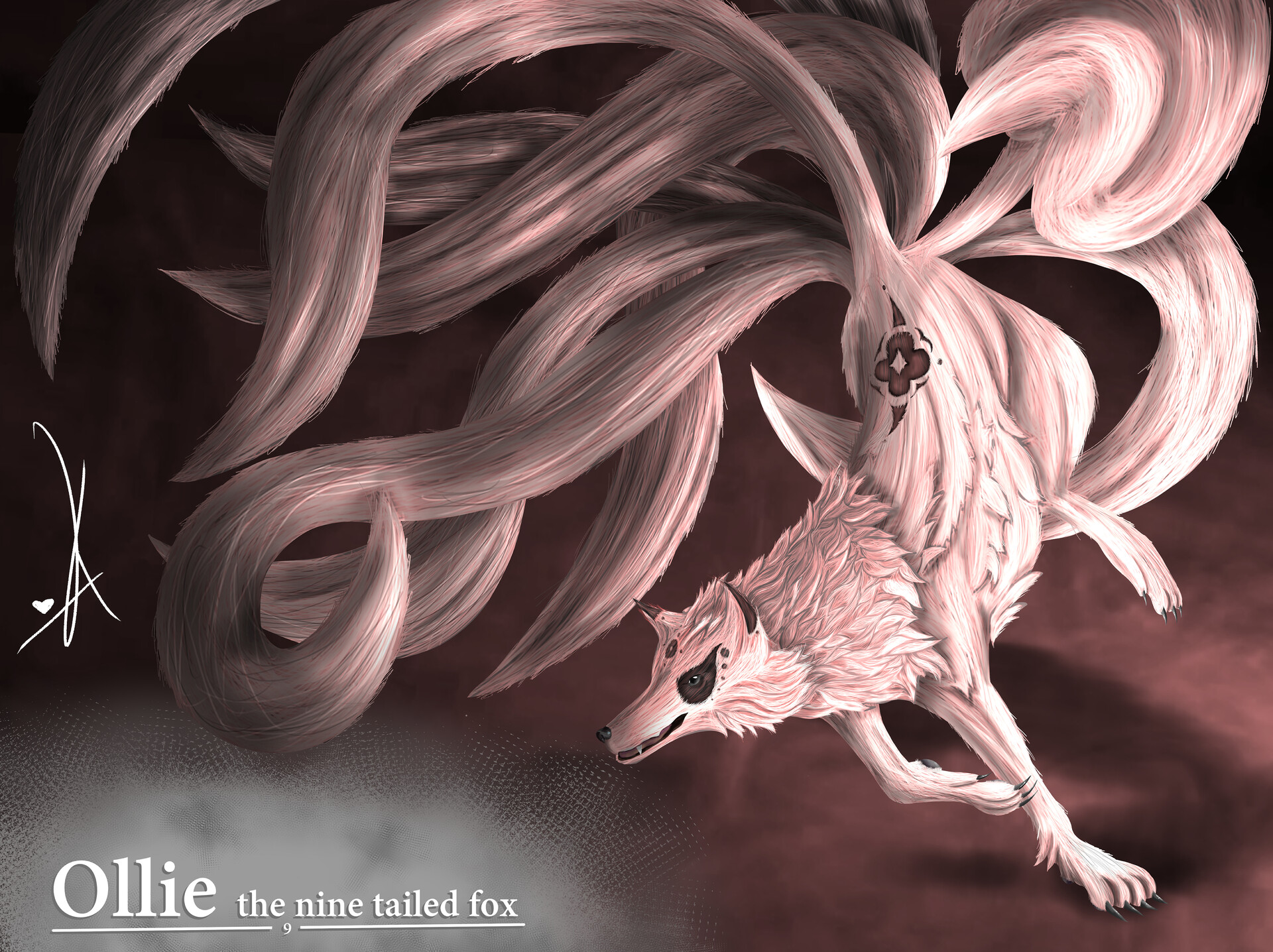 ArtStation - Ollie The 9 Tailed Fox - Concept to Head Sculpt