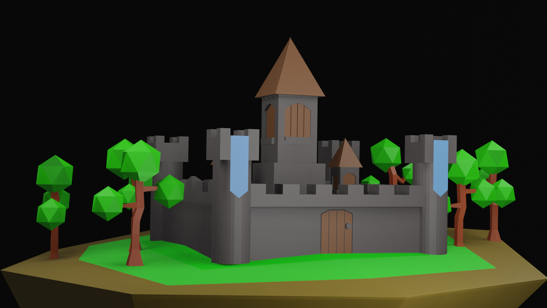 ArtStation - a castle in the middle of nowhere