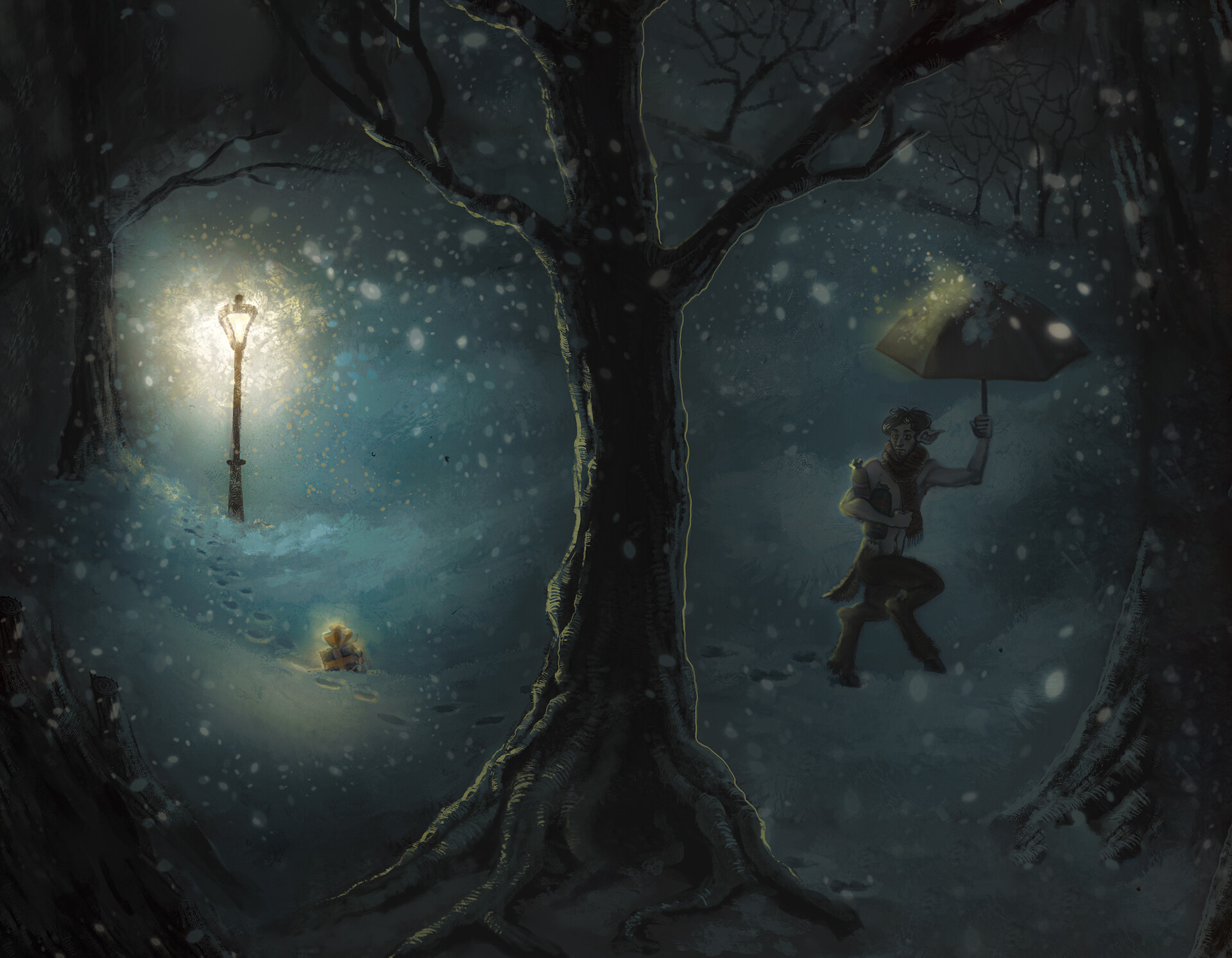 ArtStation - The Chronicles of Narnia - flyleaf for the book