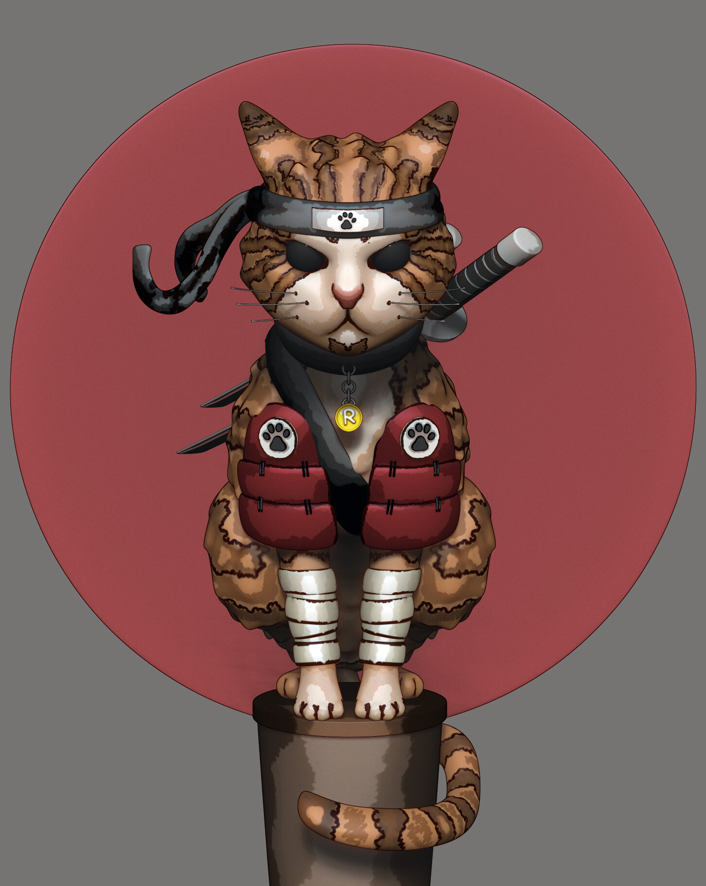 ArtStation - Cat Samurai
