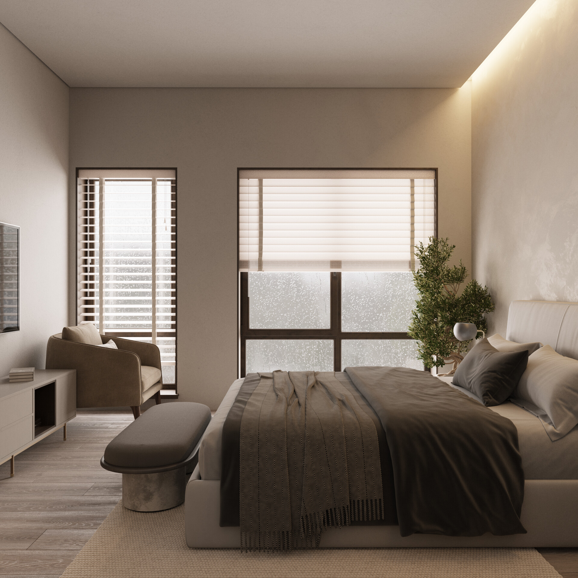 ArtStation - Simplicity bedroom