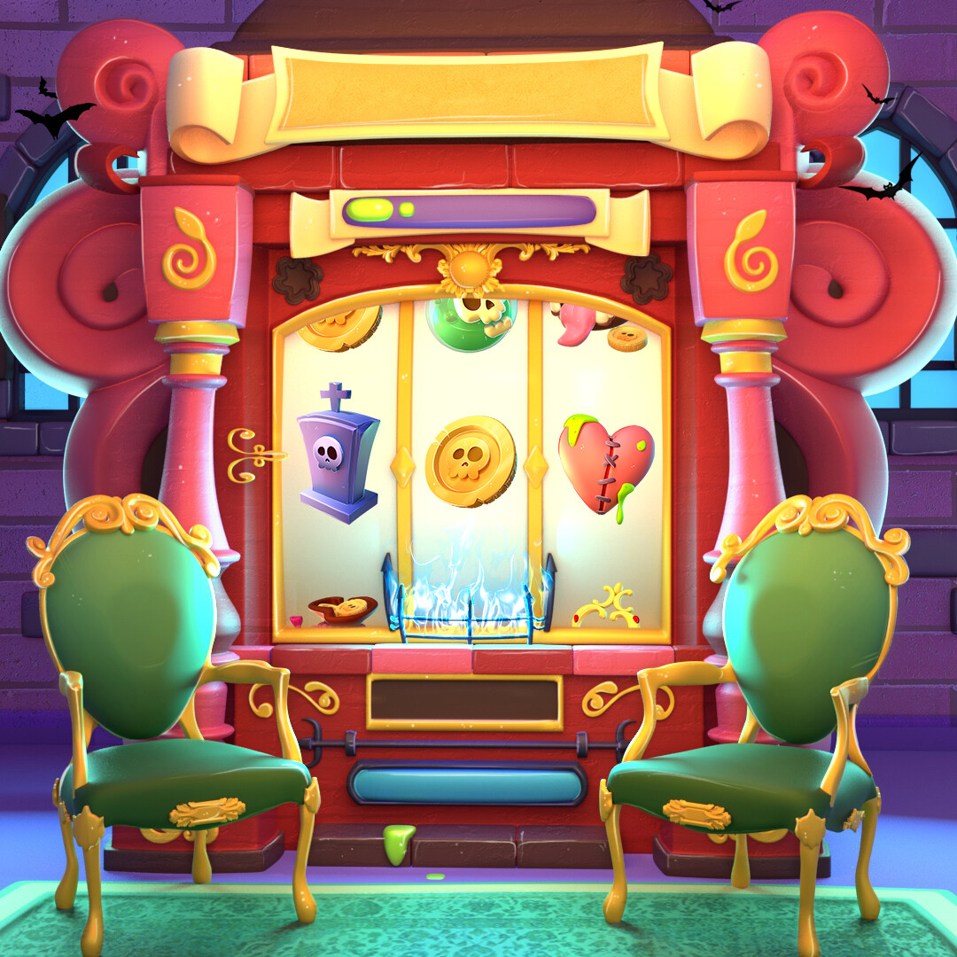 Alejandra R. - 3D Render Reel Icons - Slot Machines