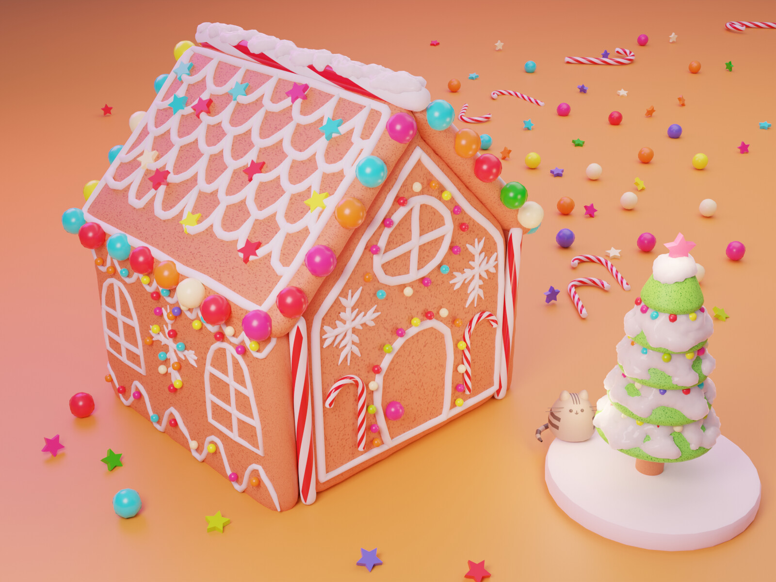 ArtStation - Gingerbread House