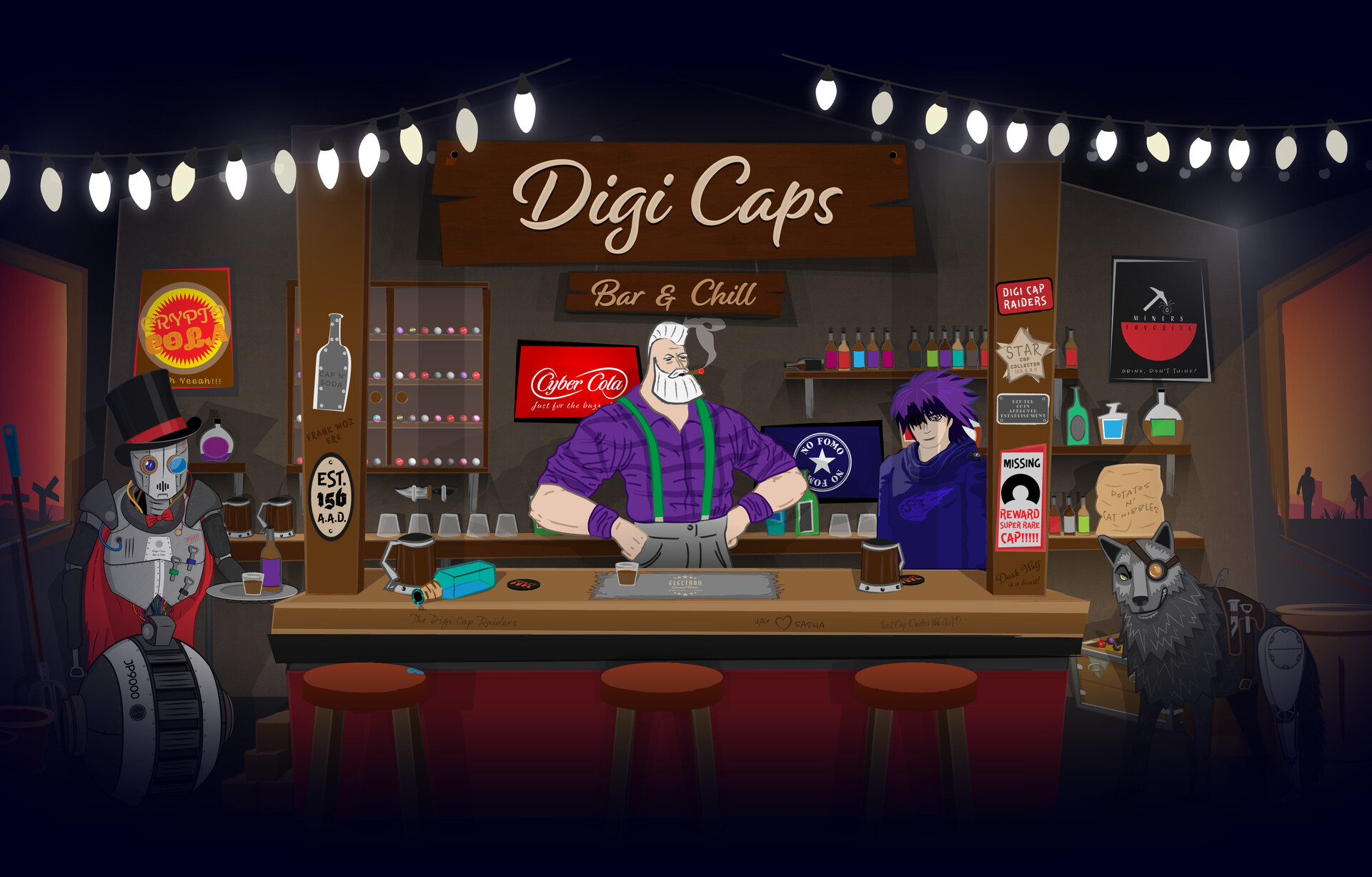 ArtStation - Promotional Material for Digi Caps and the Raiders