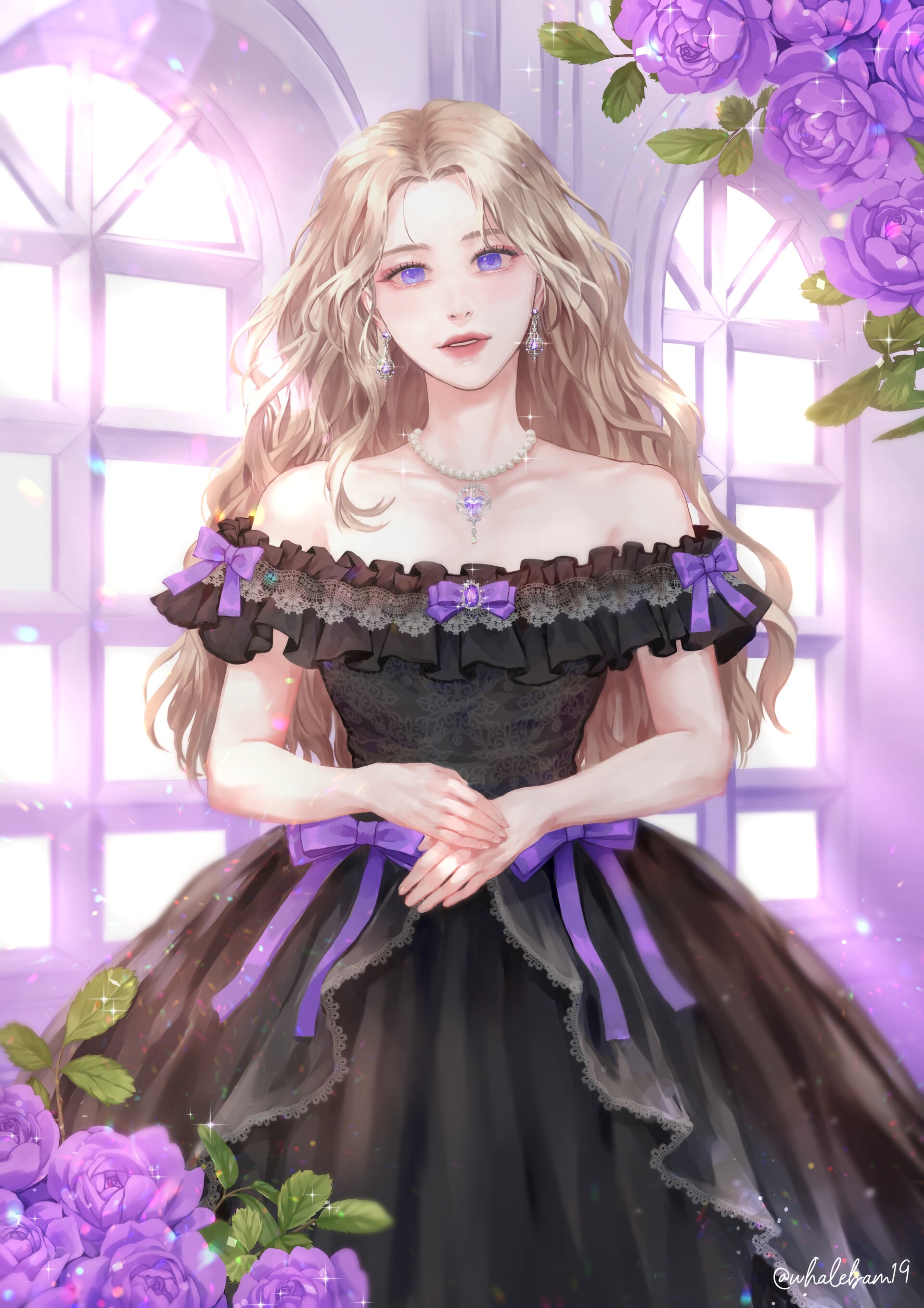 ArtStation - Violet Rose Girl