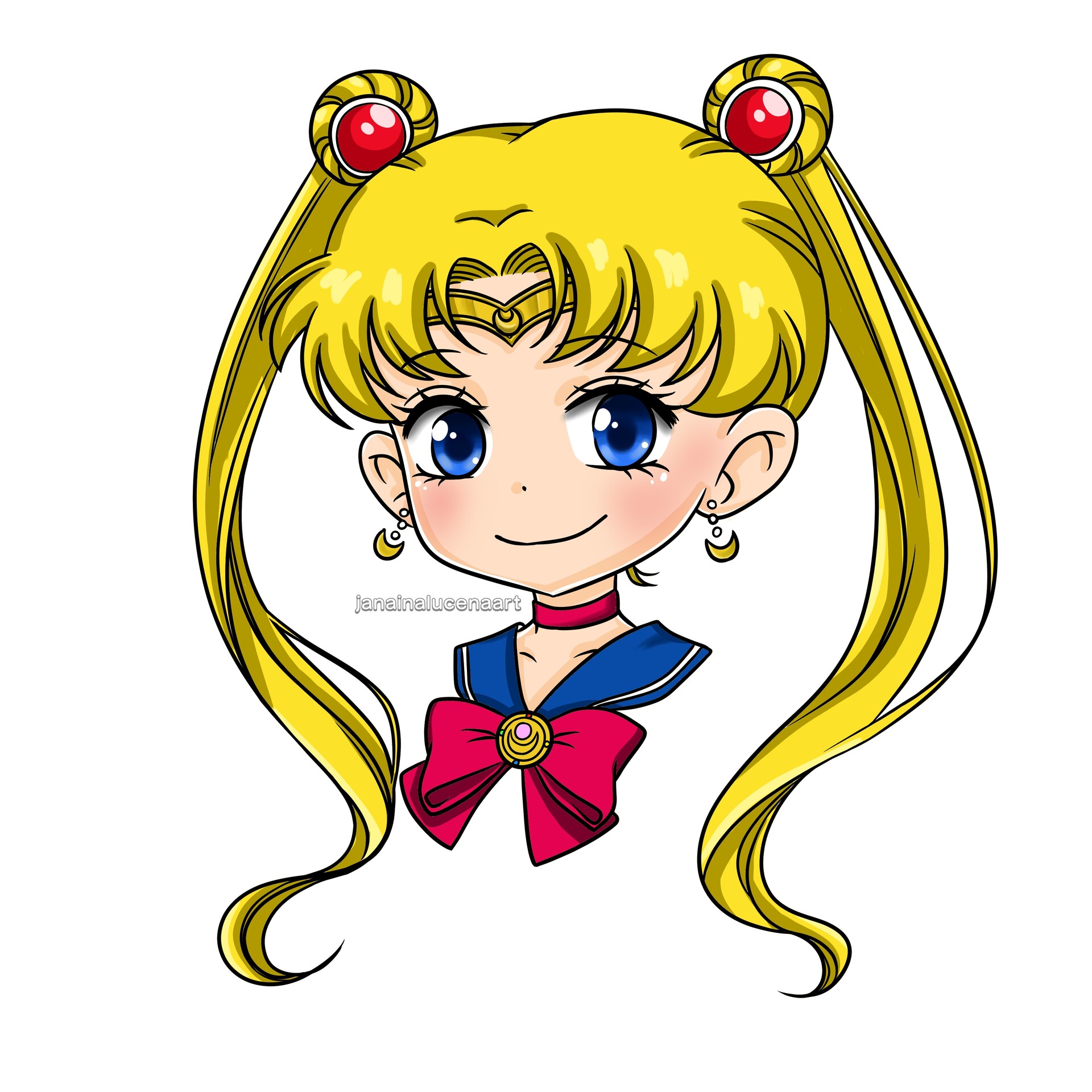 ArtStation - Icon SailorMoon Serena chibi (fanart)