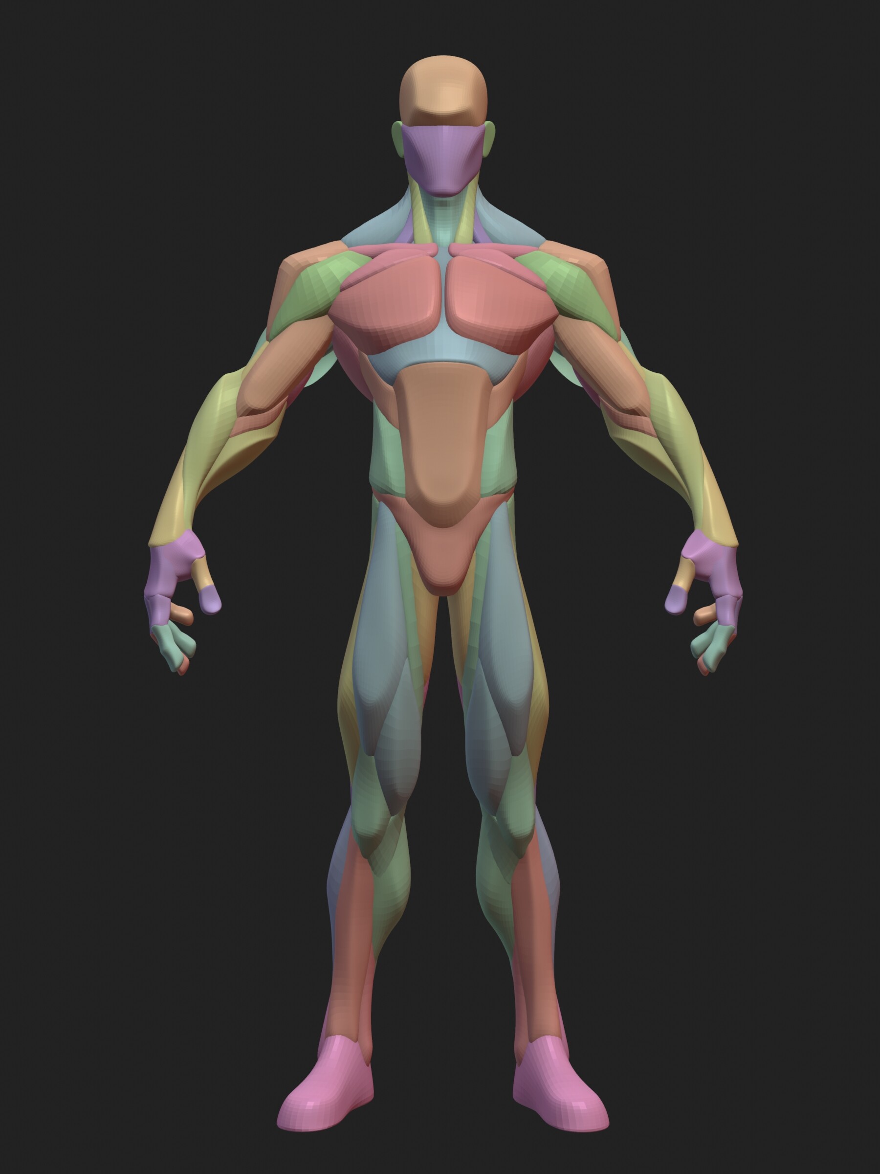 George Zaky - Stylized Average Anatomy Blockout