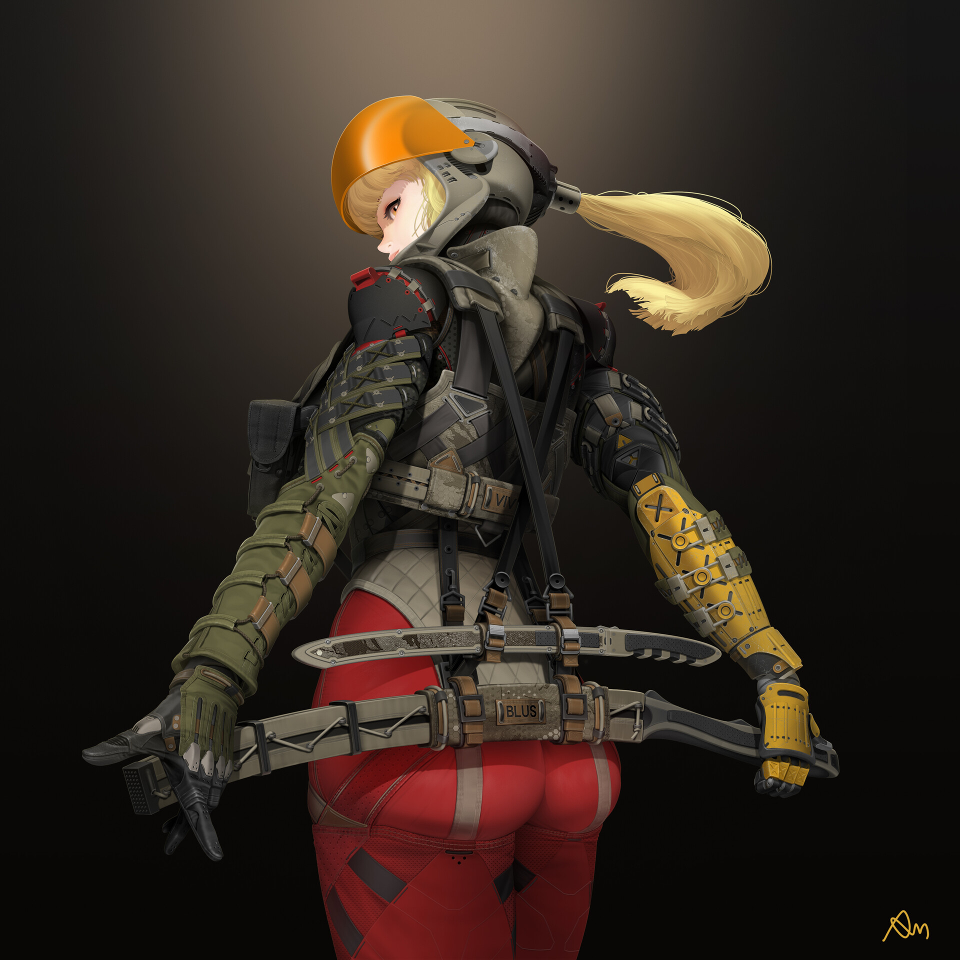 ArtStation - Cyber-punk pilot outfit