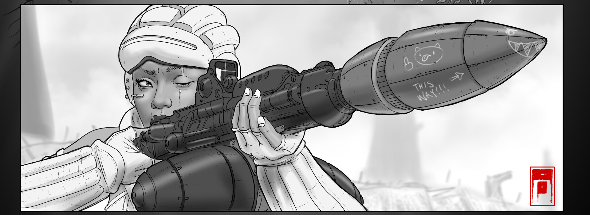 ArtStation - Ari aiming down sights. Projekt Lucid.