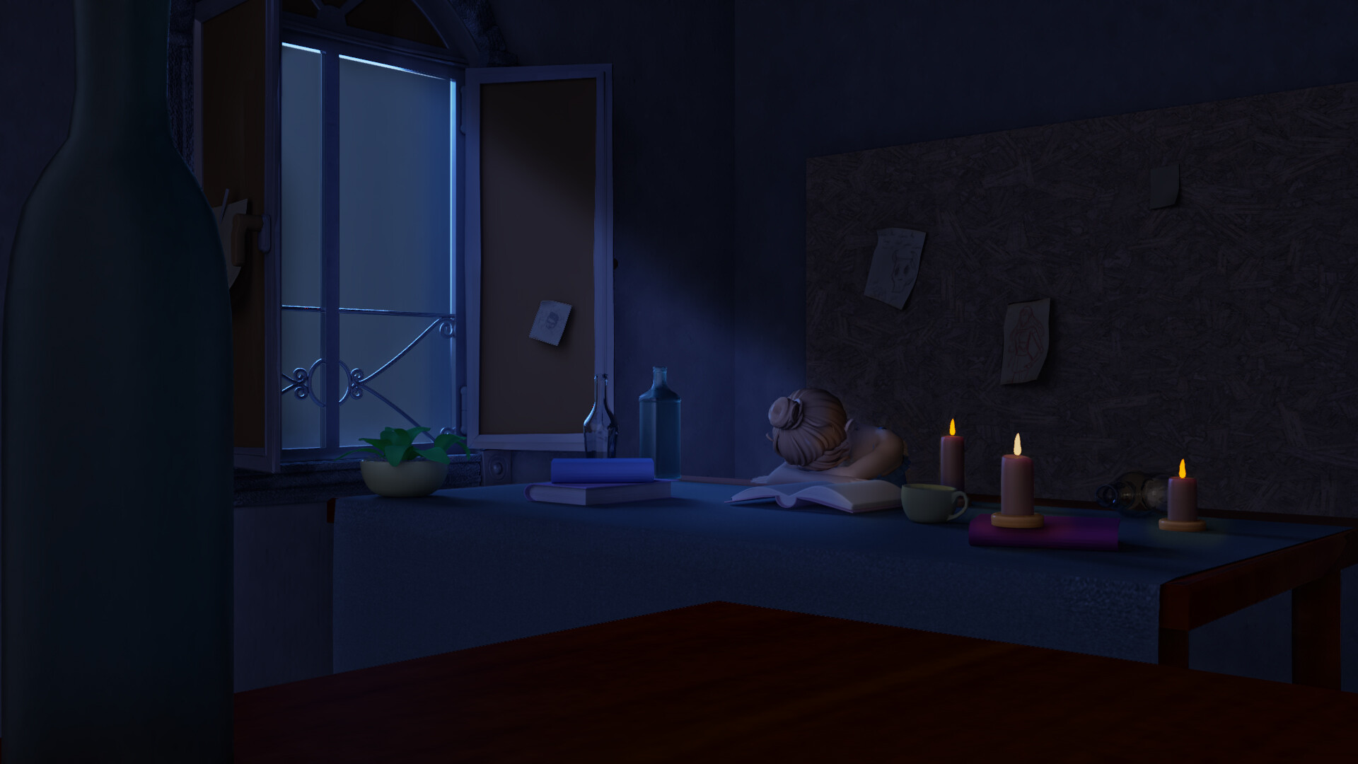 ArtStation - Burning the midnight oil