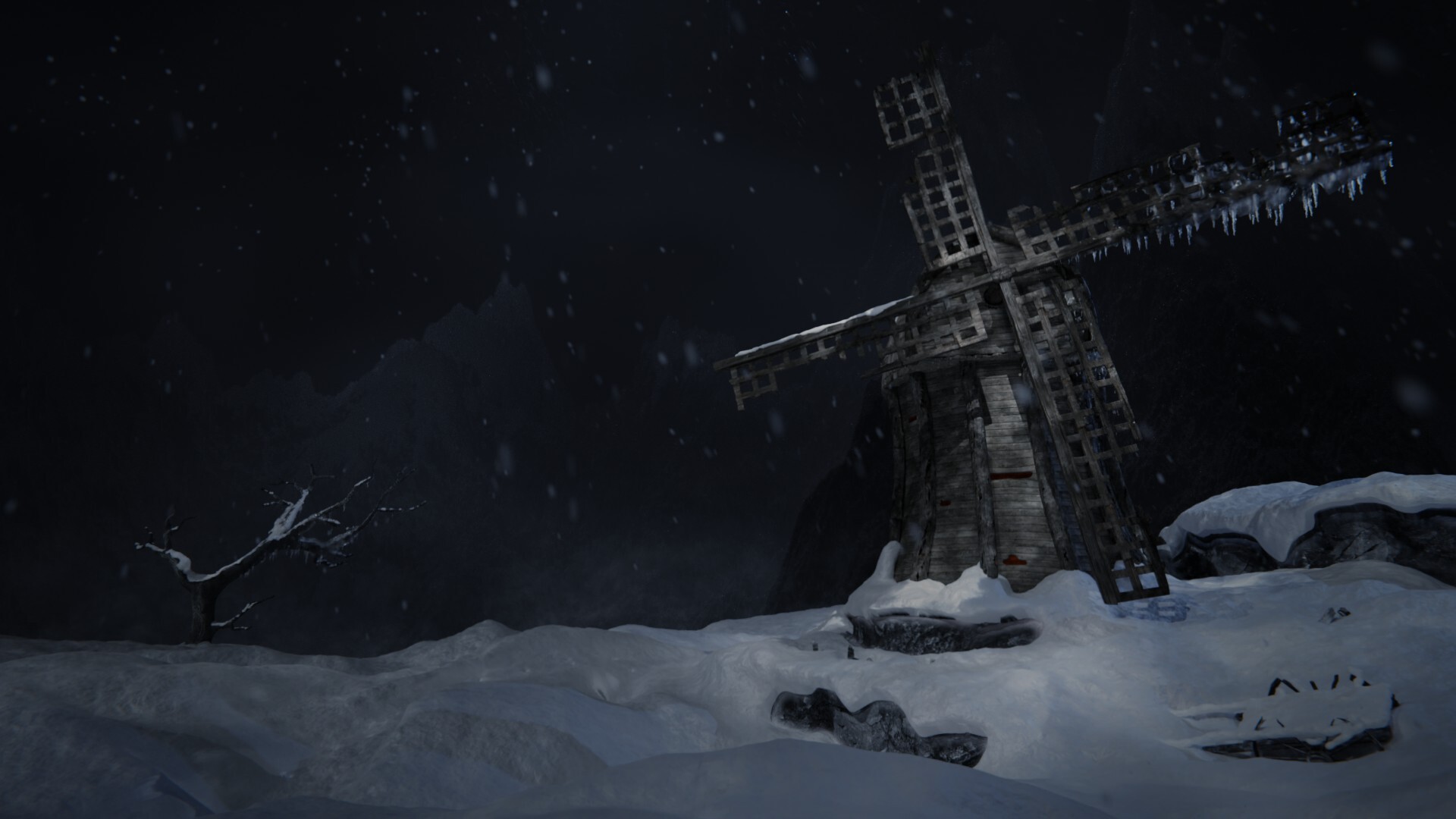 ArtStation - A Cold Windmill