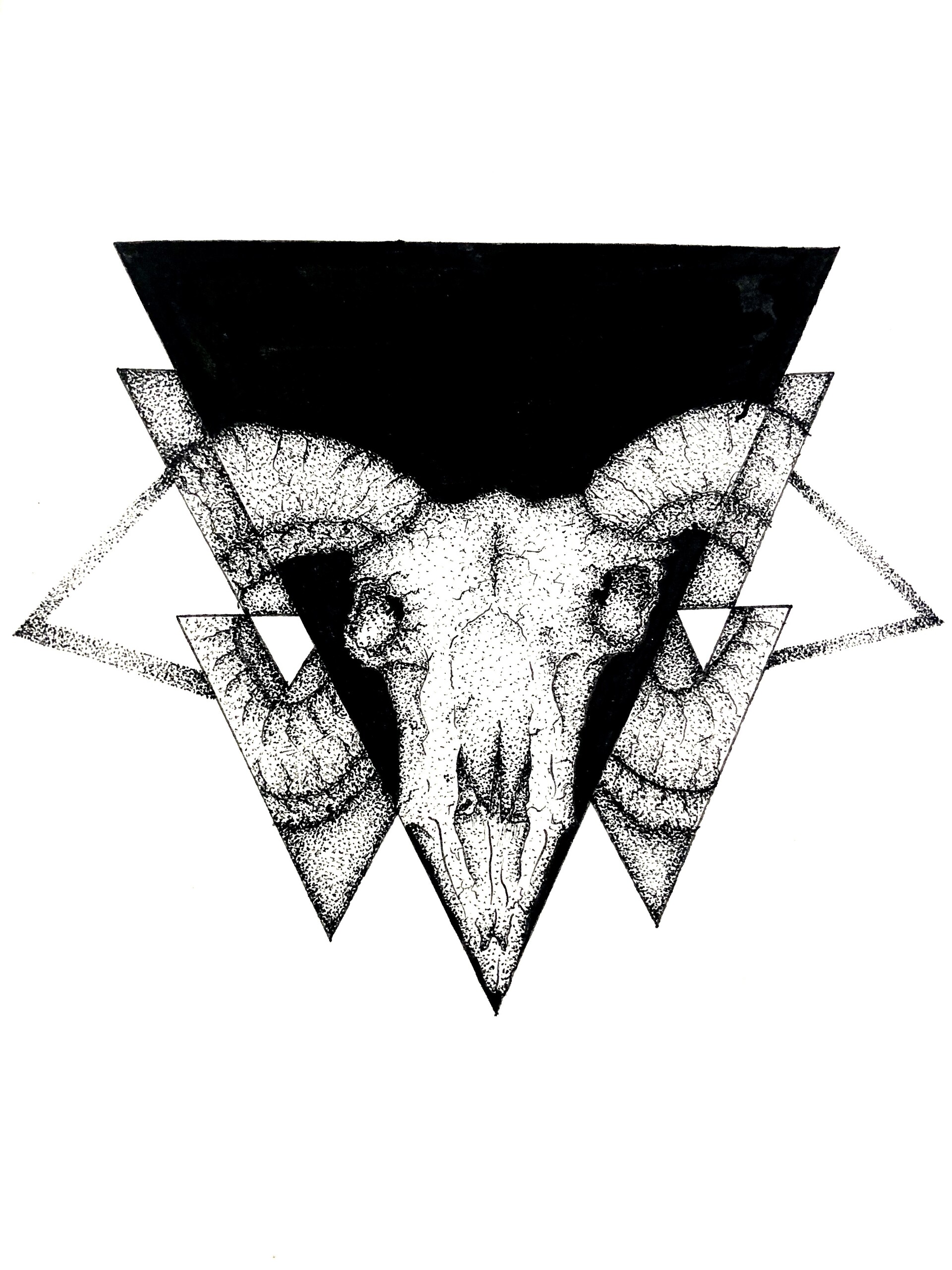 ArtStation - Illustration - framed goat skull