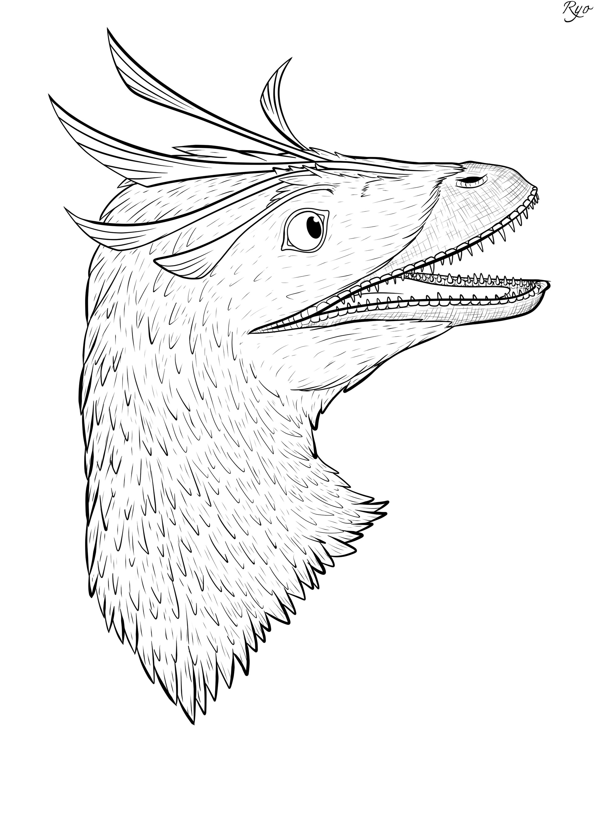 microraptor coloring pages