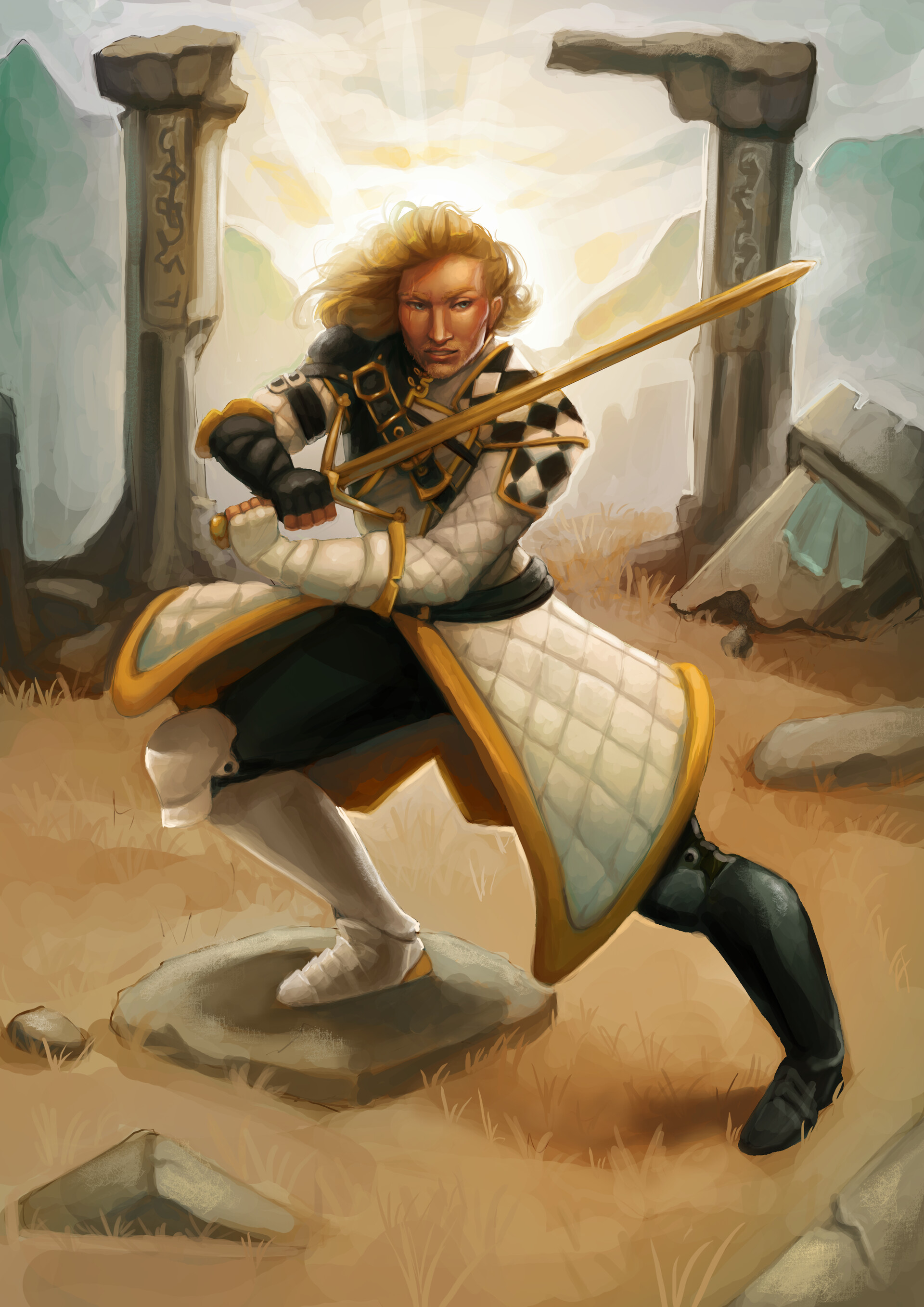 ArtStation - Golden knight