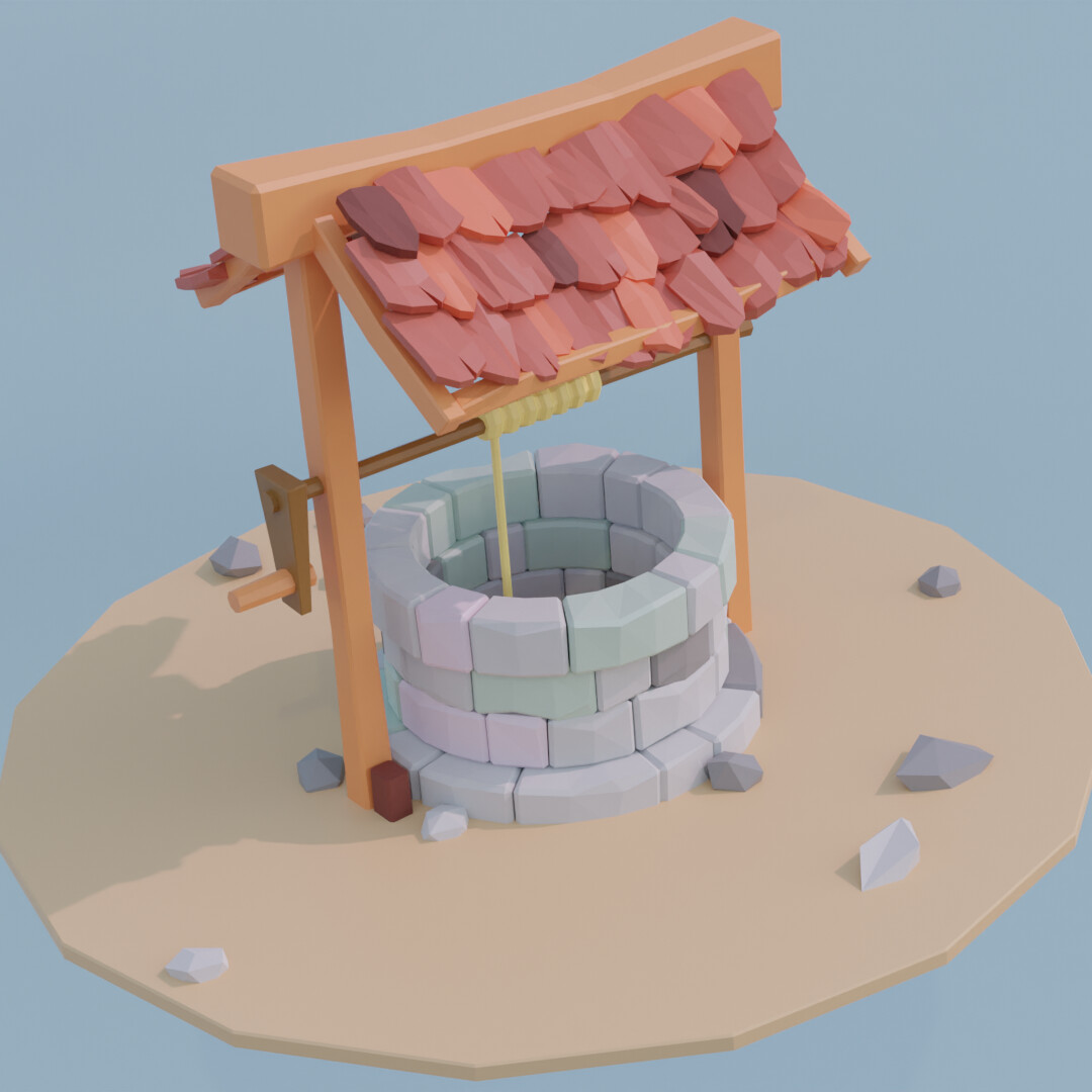 ArtStation - Stylize low poly well