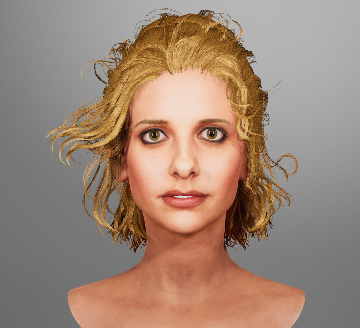 Mona Fuchs - Realism Study - Skin Texturing BTVS (Marmoset and Unreal)