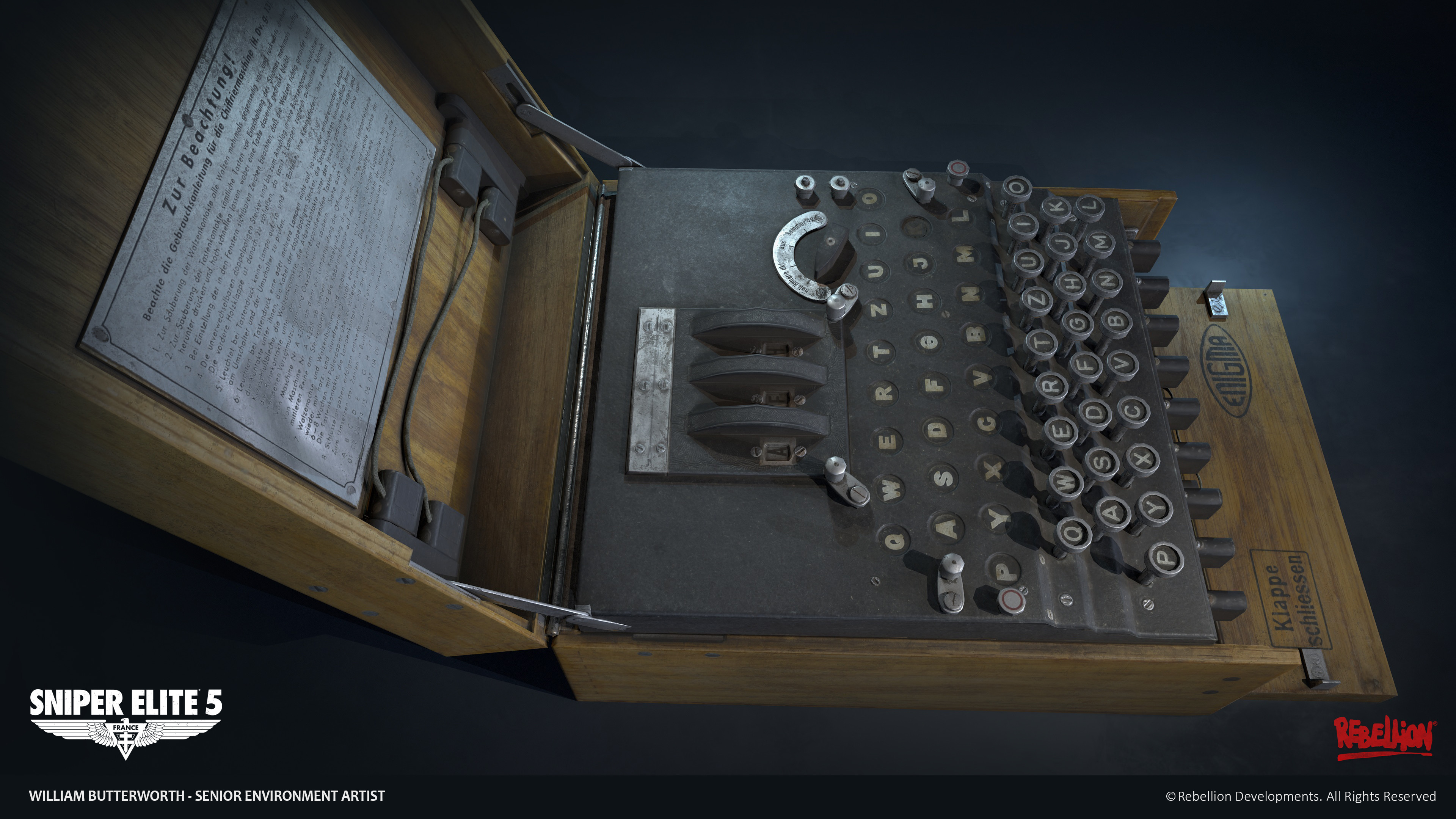William Butterworth - Sniper Elite 5 - Enigma Machine (Photogrammetry)