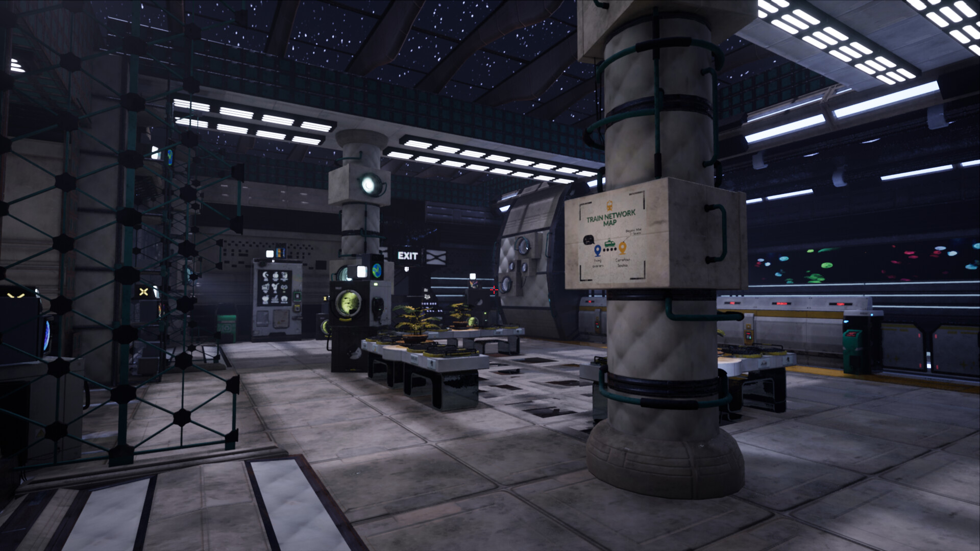 ArtStation - Space Train Station Game Environment (In-Game Screenshots)